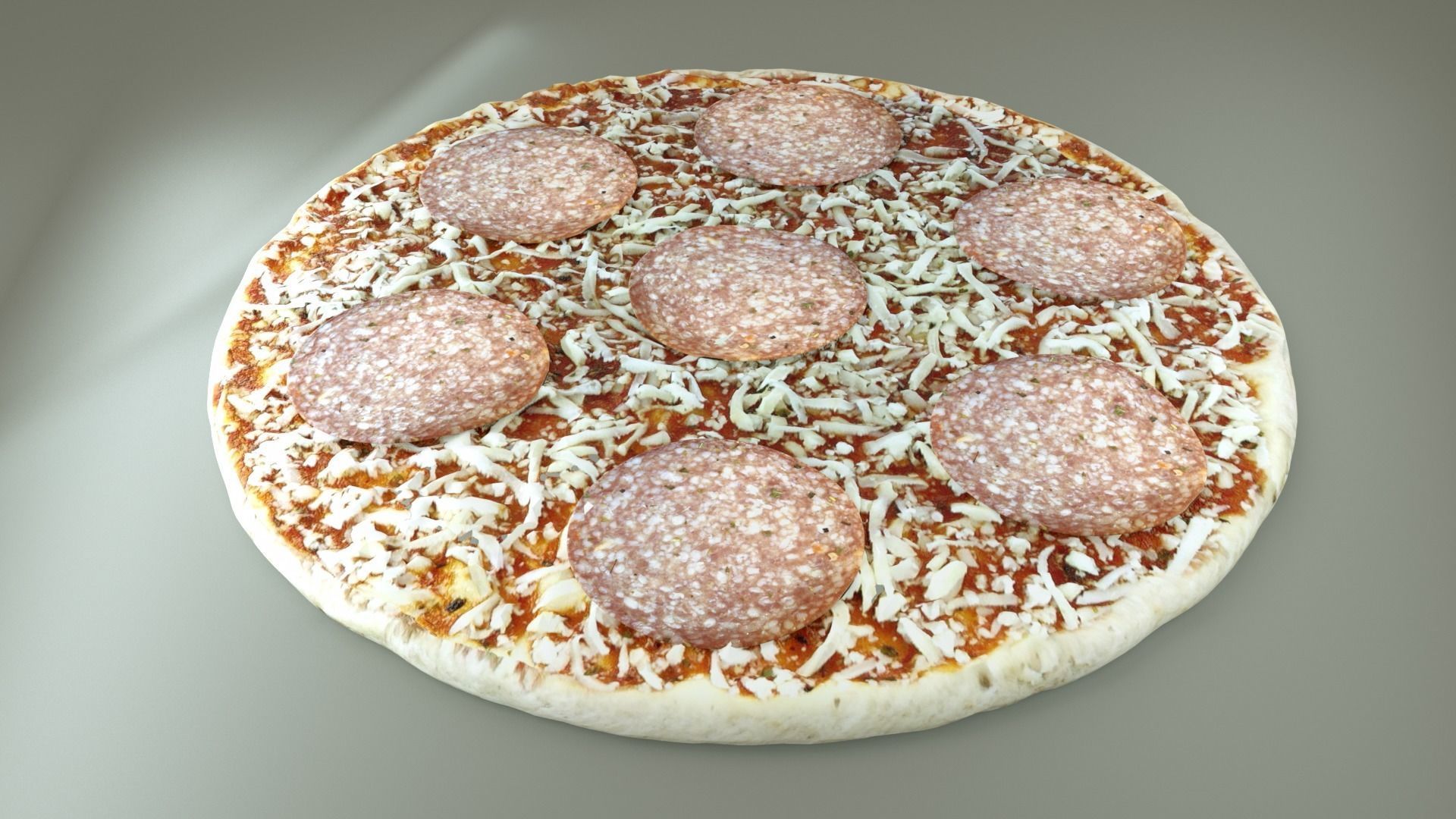 Pizza 3D Model with pepperoni and cheese 3D model | CGTrader