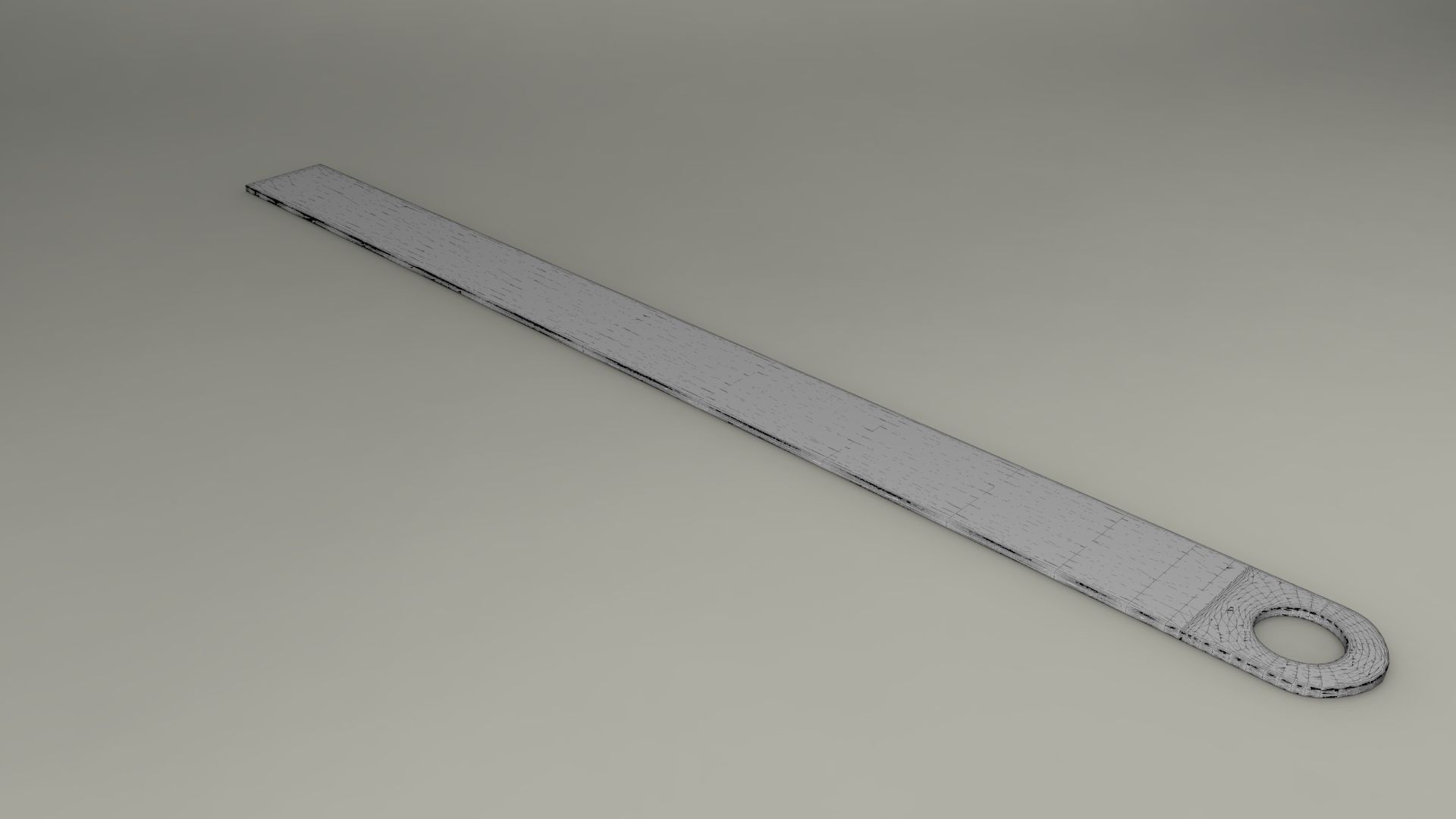 Steel Ruler free 3D model | CGTrader