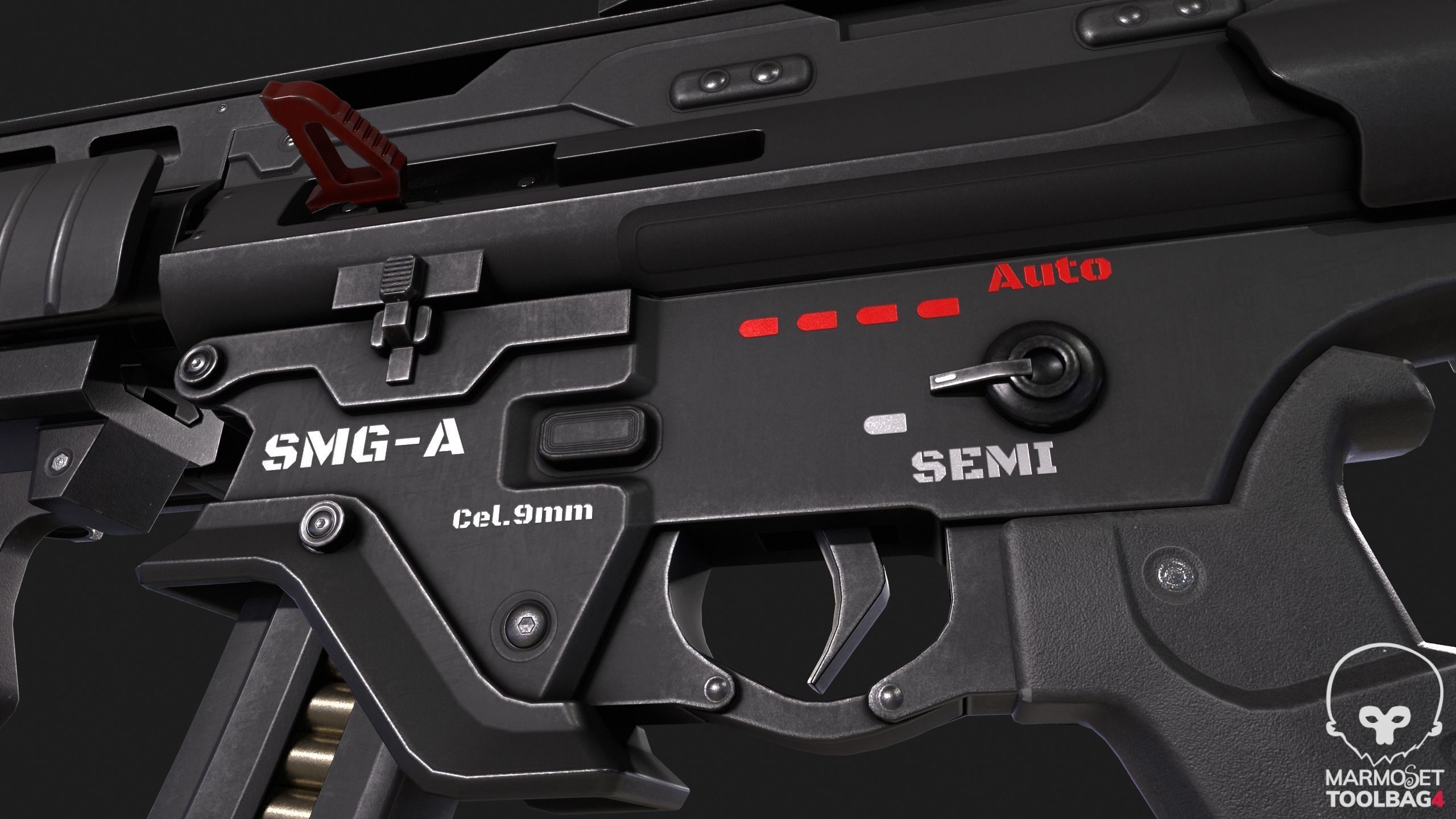 3D model Submachine gun Alpha VR / AR / low-poly | CGTrader