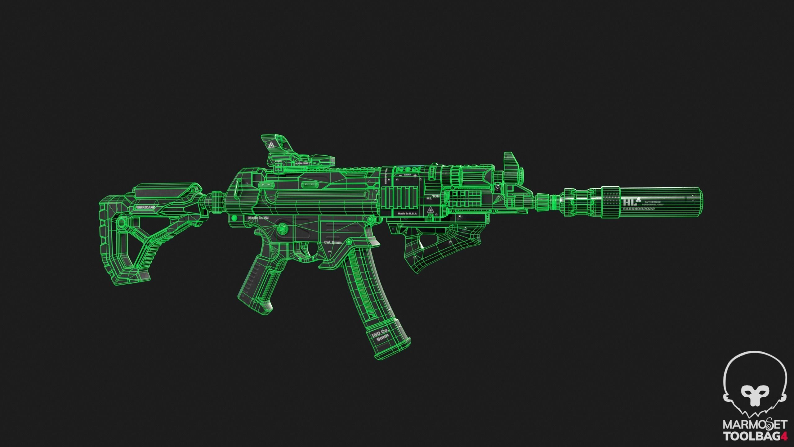 3D model Submachine gun Alpha VR / AR / low-poly | CGTrader