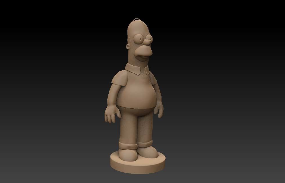Homer Simpson 3D model 3D printable | CGTrader
