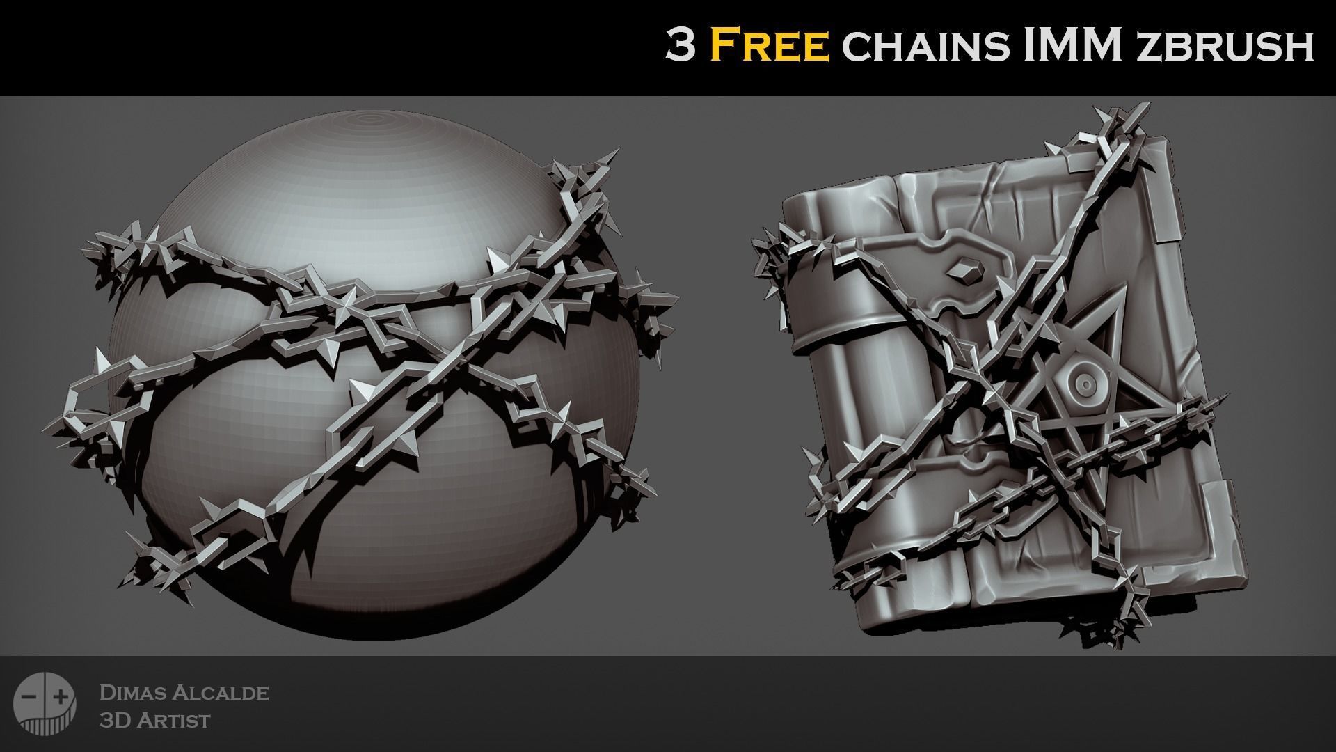 Free Dungeon chains IMM Zbrush Brushes free VR / AR / low-poly 3D model ...