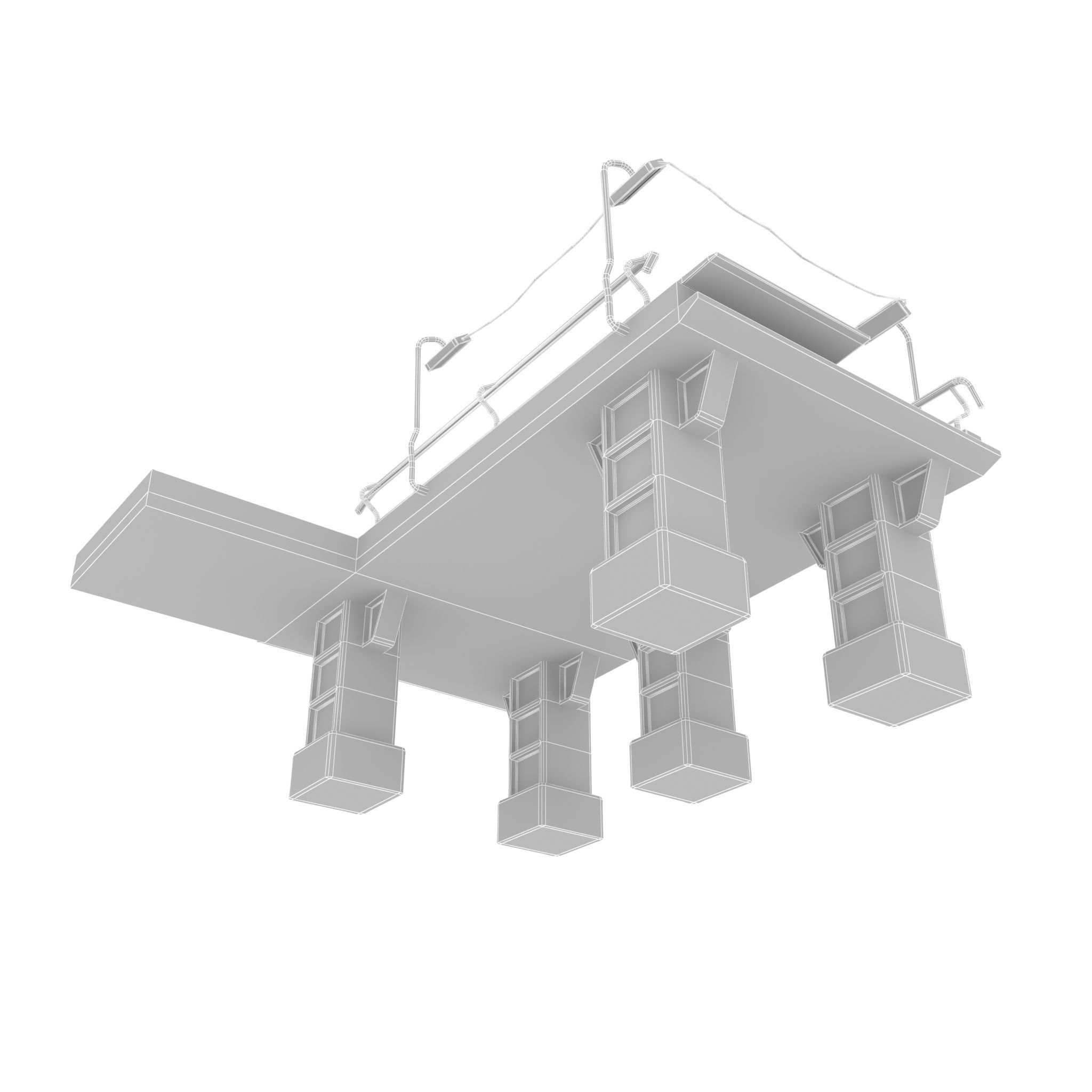 3D model Sci fi platform VR / AR / low-poly | CGTrader