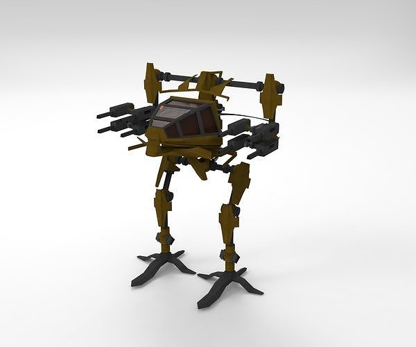 Heavy Combat Bot 3D model | CGTrader