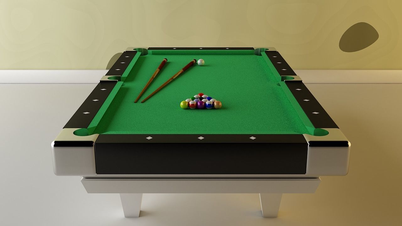 Pool Table - Billiard free 3D model | CGTrader