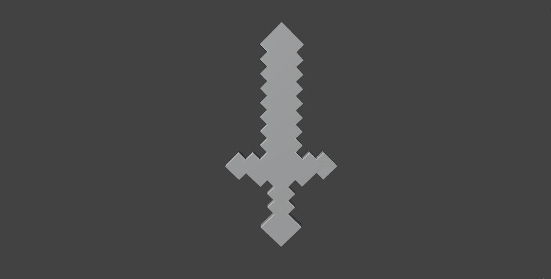 3D model Minecraft Diamond Sword Low Poly VR / AR / low-poly | CGTrader