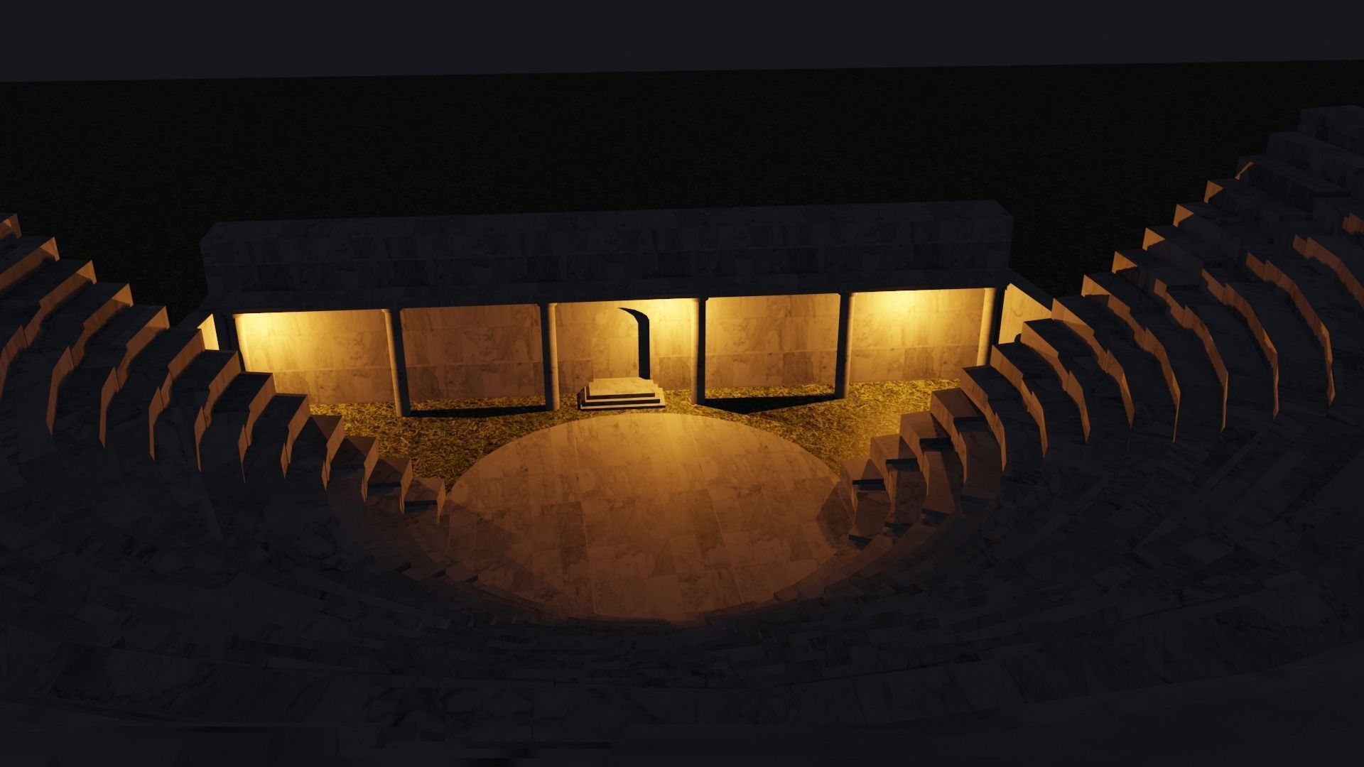 Ancient Greek Theatre 3D model | CGTrader