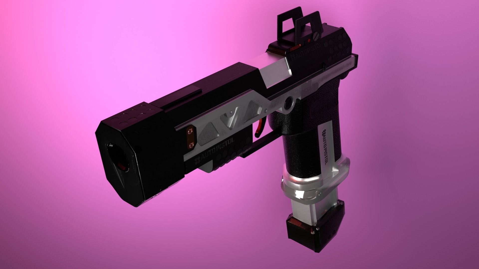 3D model RE-45 Pistol Apex Legends VR / AR / low-poly | CGTrader