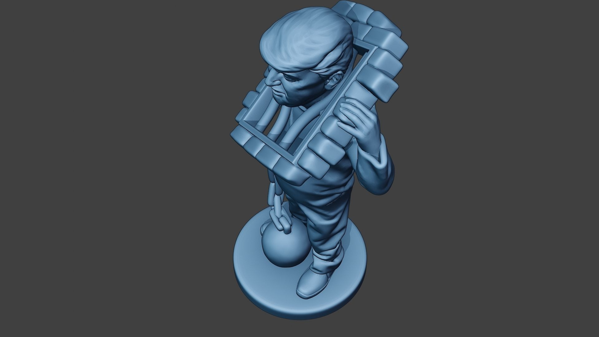 Donald Trump Prison Brake 3D model 3D printable | CGTrader