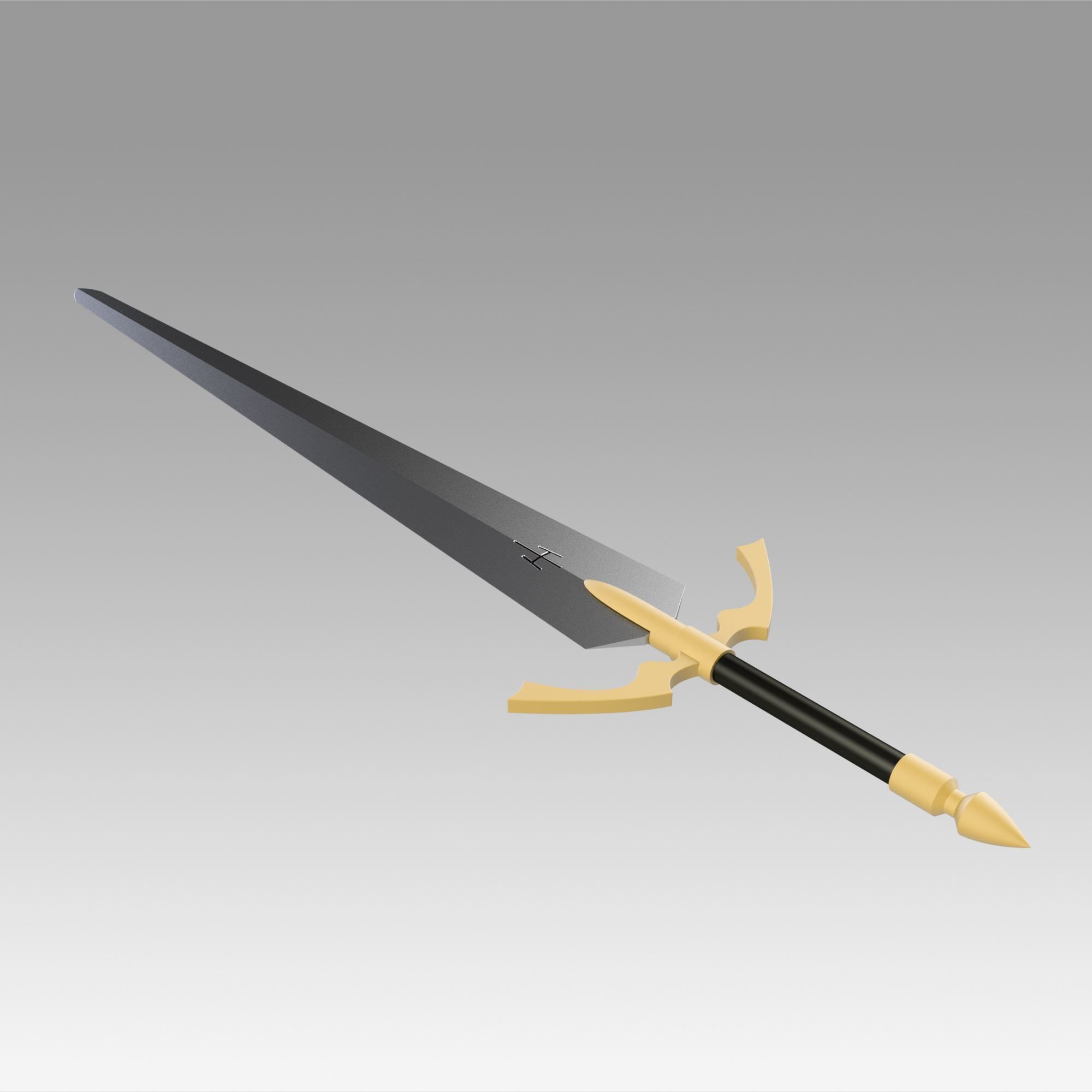 Claymore Sophia Sword Cosplay Weapon Prop 3D model 3D printable | CGTrader