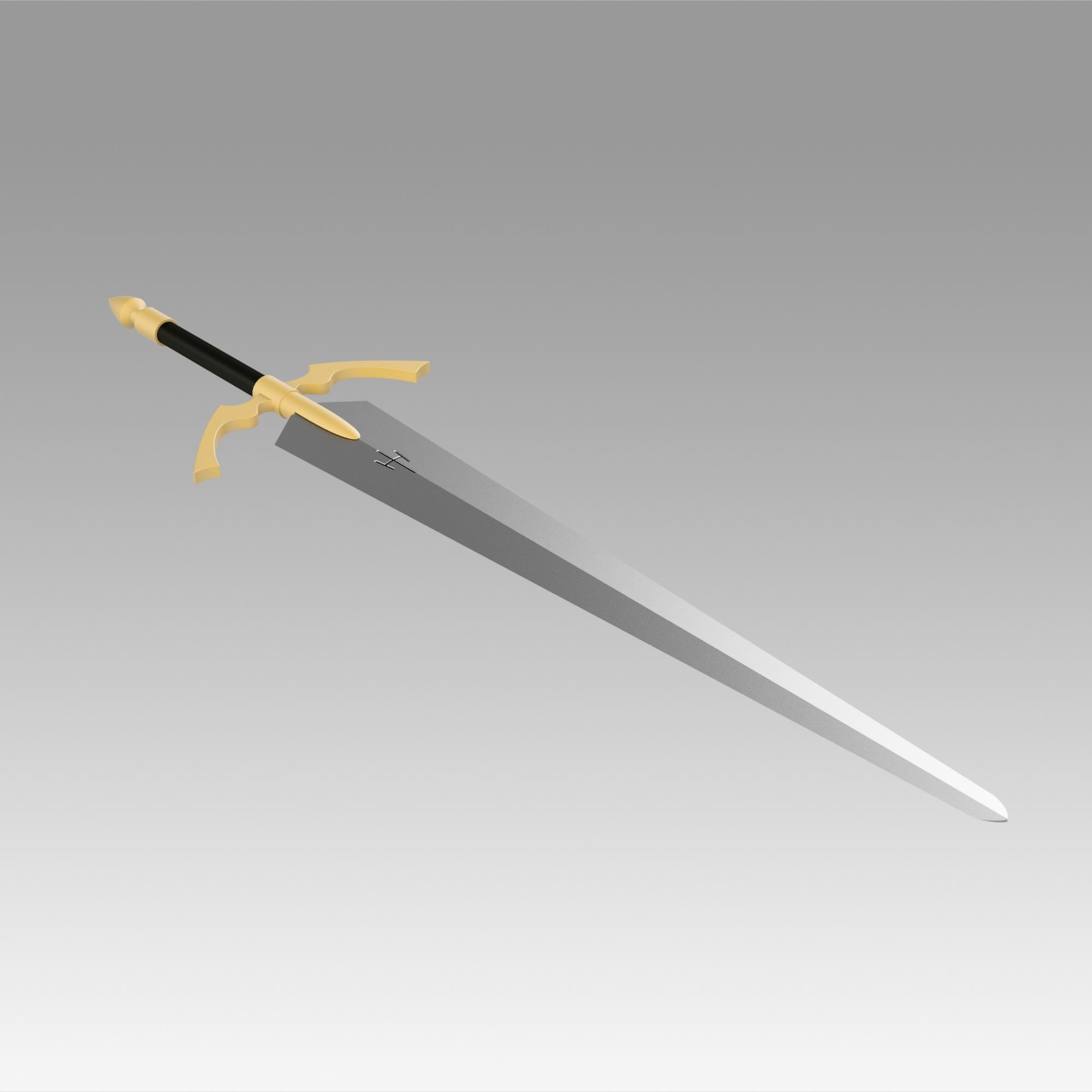 Claymore Sophia Sword Cosplay Weapon Prop 3D model 3D printable | CGTrader
