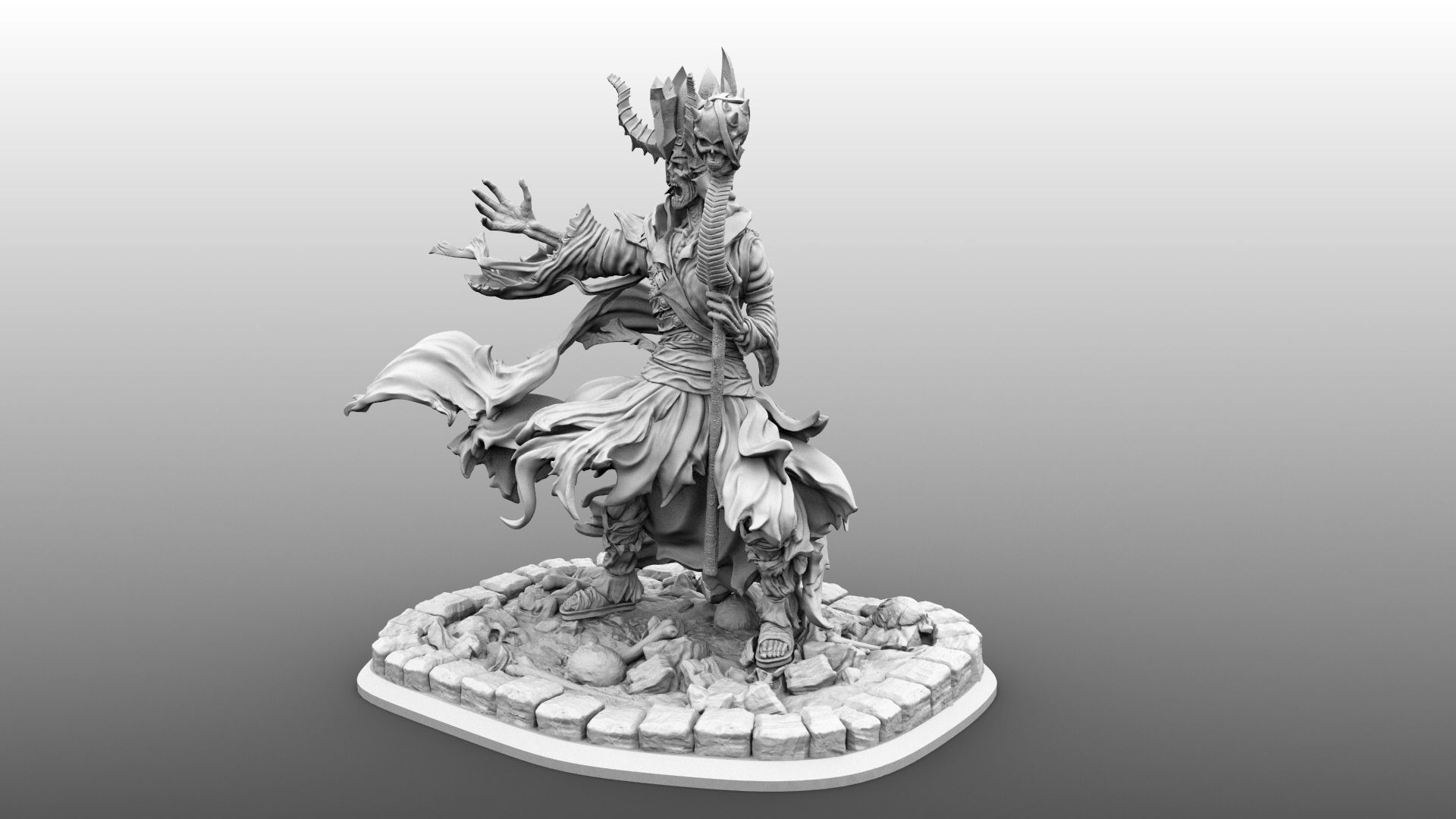 Legendary Lich 3D model 3D printable | CGTrader