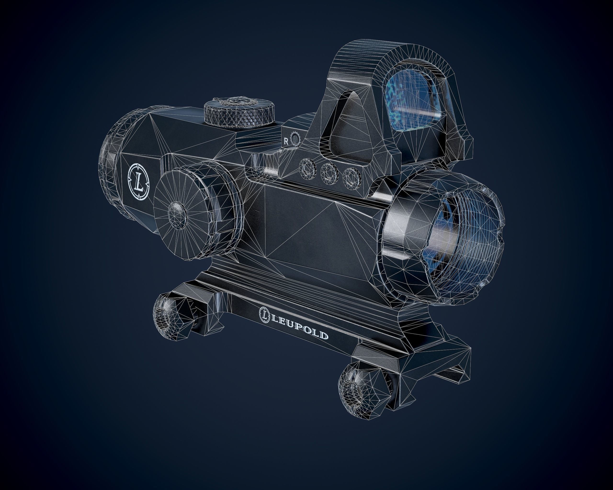 3D model Leupold mark 4 HAMR Scope VR / AR / low-poly | CGTrader
