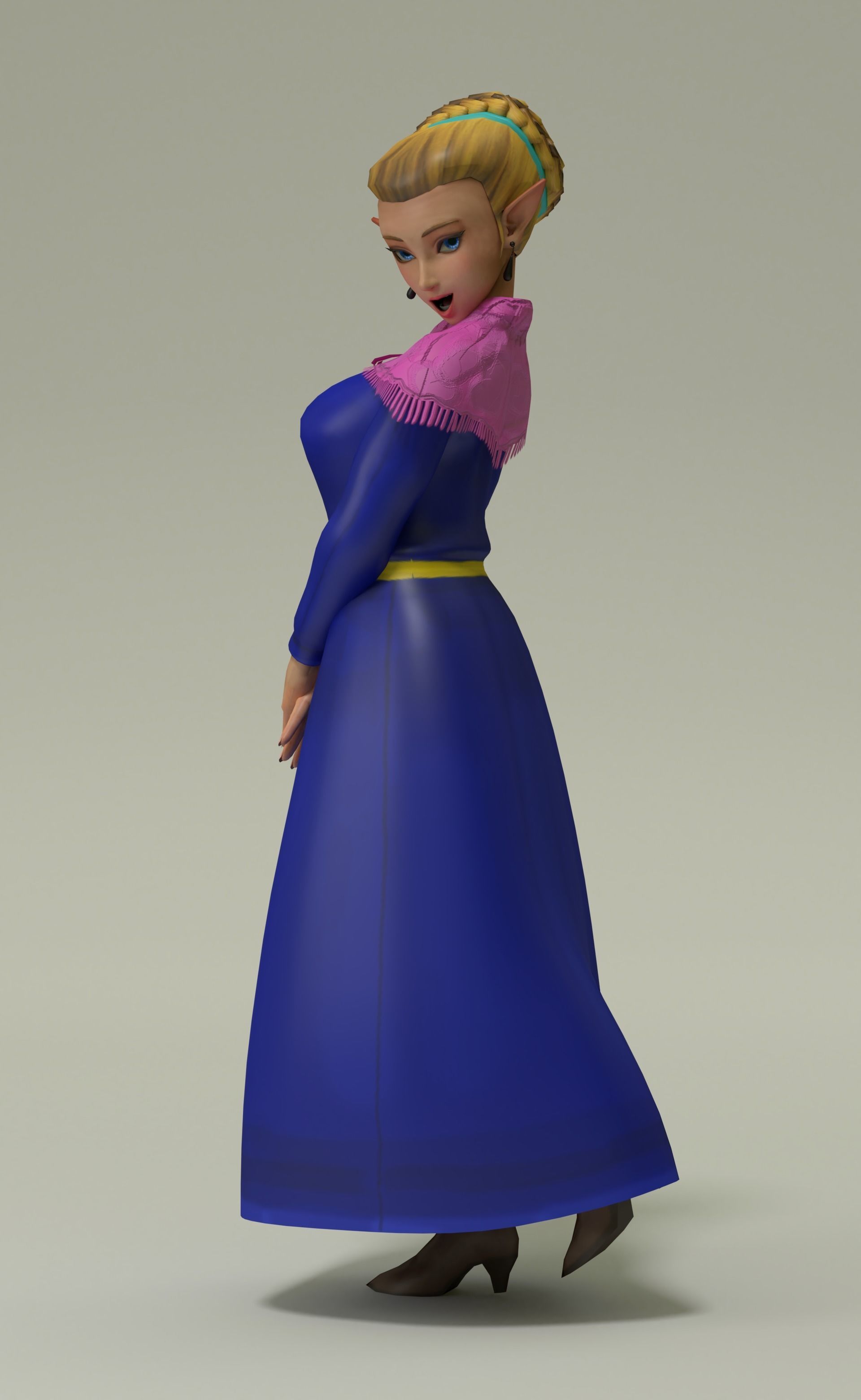 Links Mother Ocarina of Time Model free VR / AR / low-poly 3D model ...