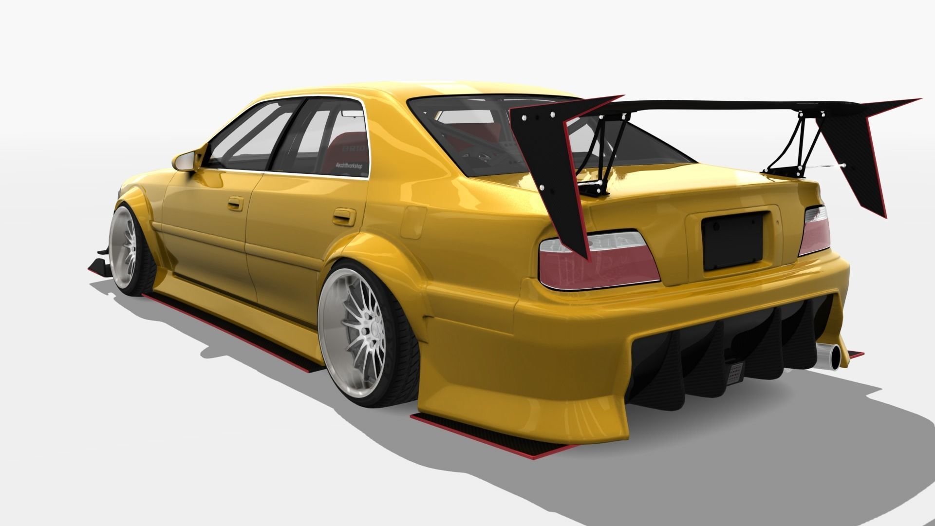 G-Corporation FLASH JZX100 Chaser Body Kit 3D model | CGTrader