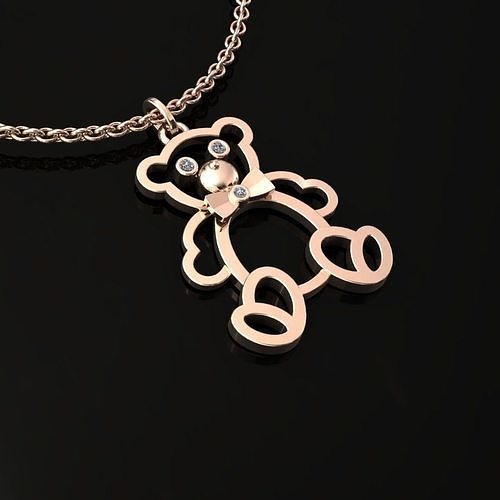 Chopard Bear Pendant 3D model 3D printable | CGTrader