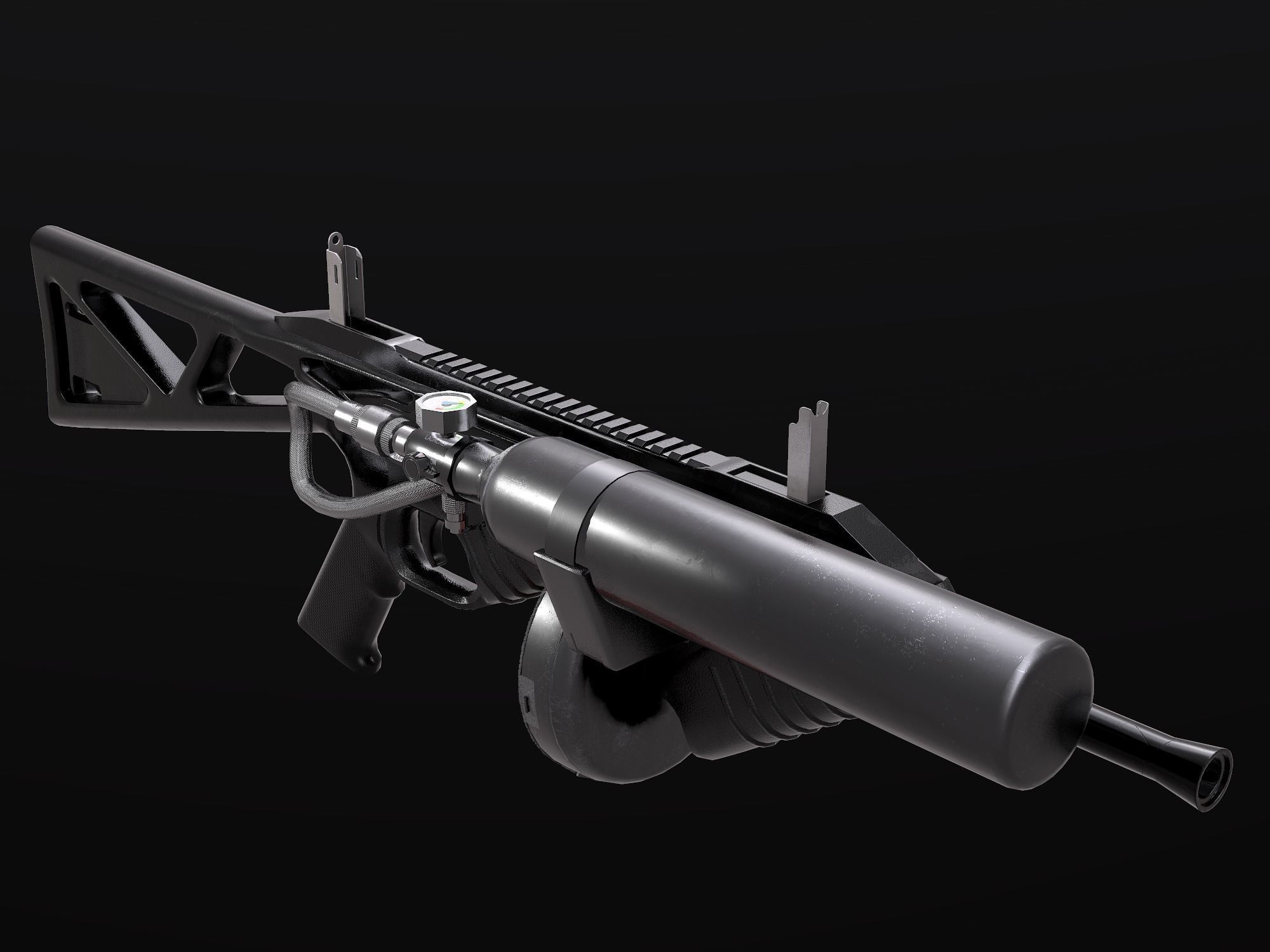 3D model FN303 - Non Lethal weapon - Paintball VR / AR / low-poly ...