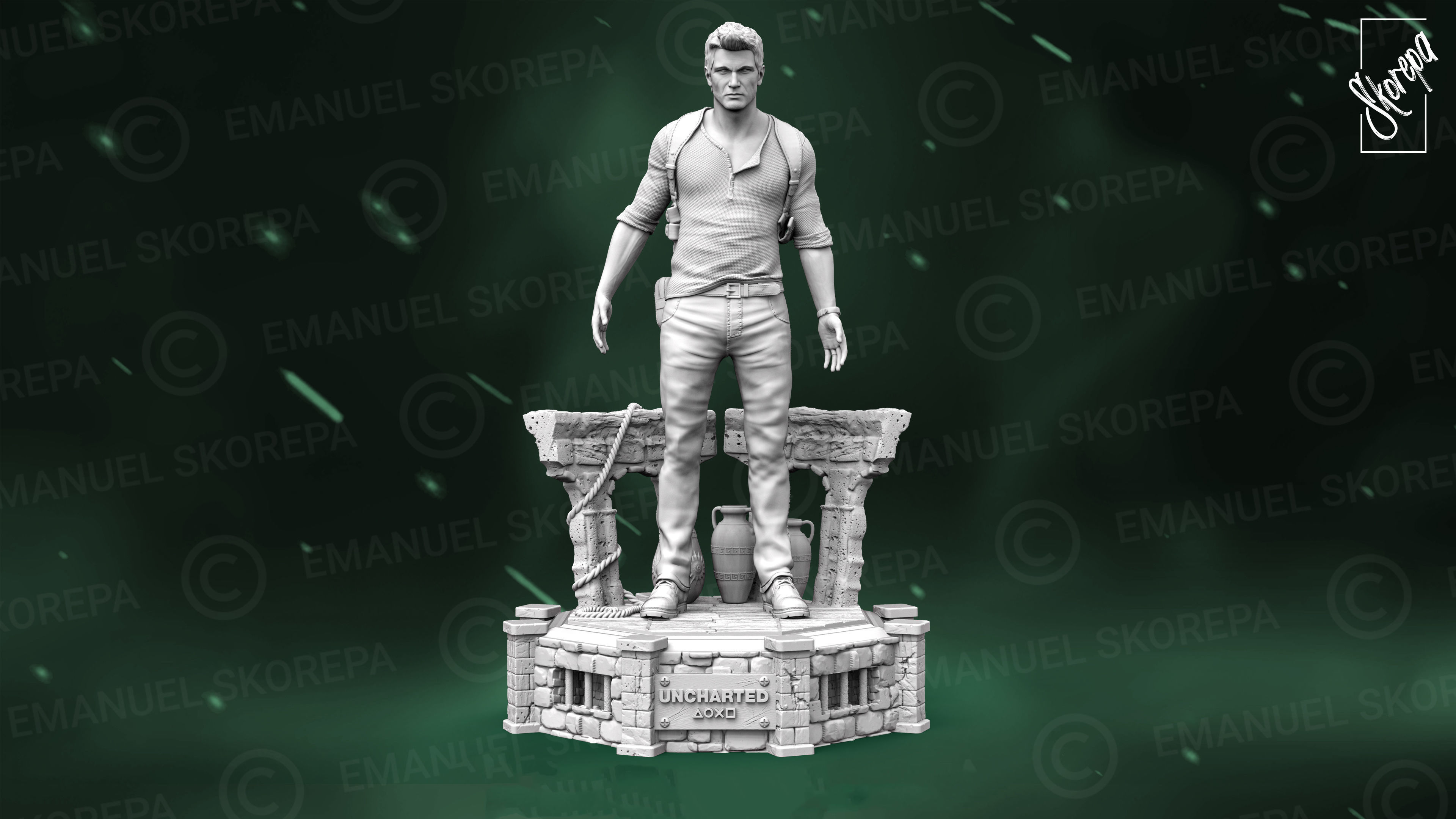 NATHAN DRAKE 3D model 3D printable | CGTrader