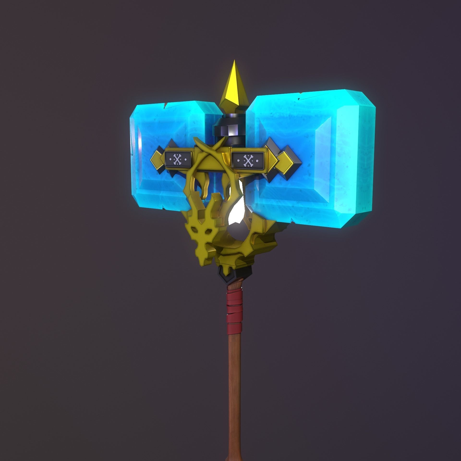 Stylized War Axe Gameready 3D model | CGTrader