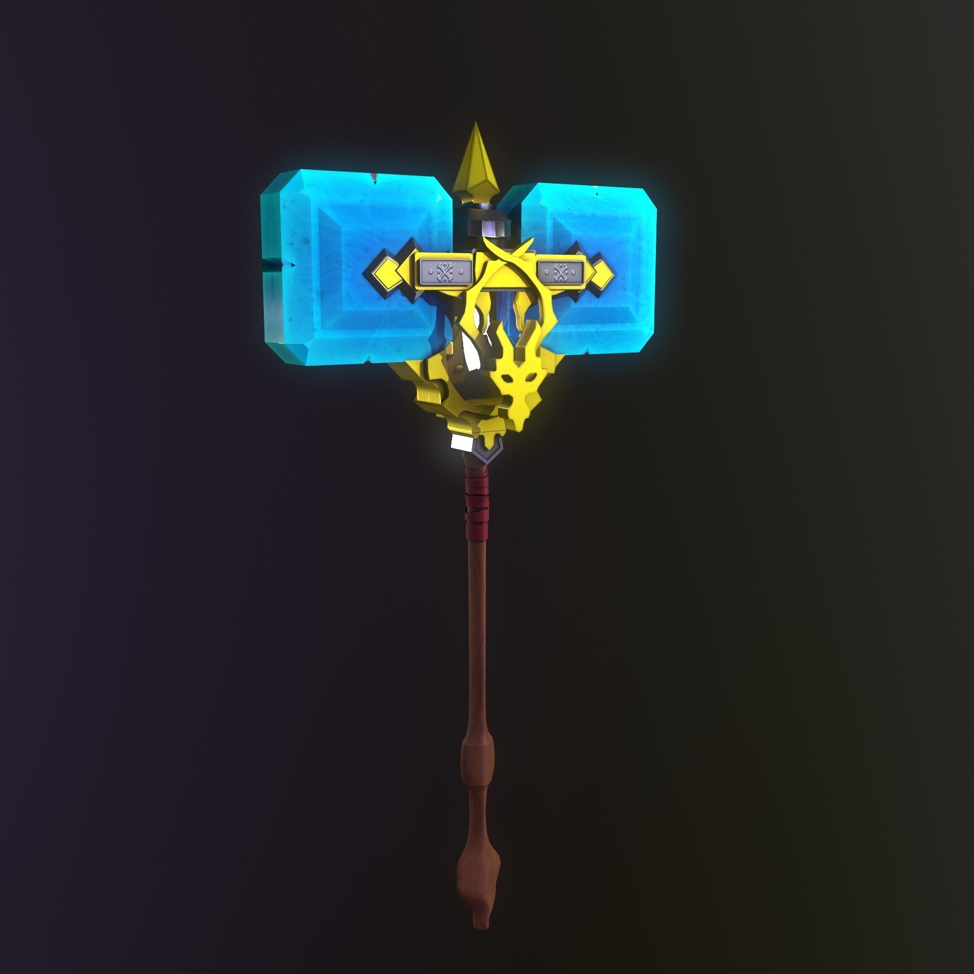Stylized War Axe Gameready 3D model | CGTrader