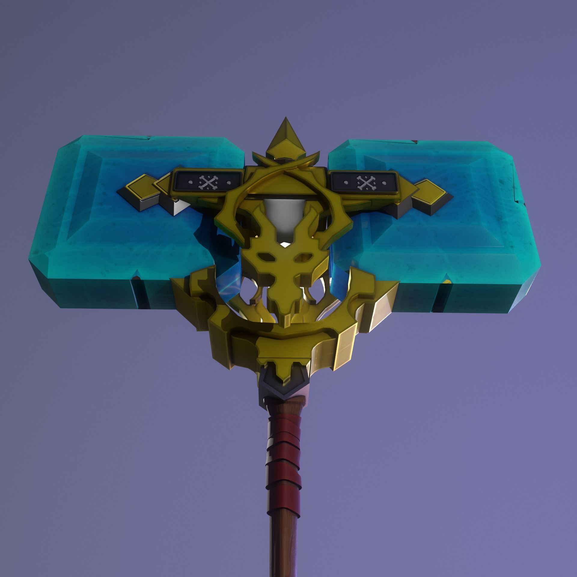 Stylized War Axe Gameready 3D model | CGTrader