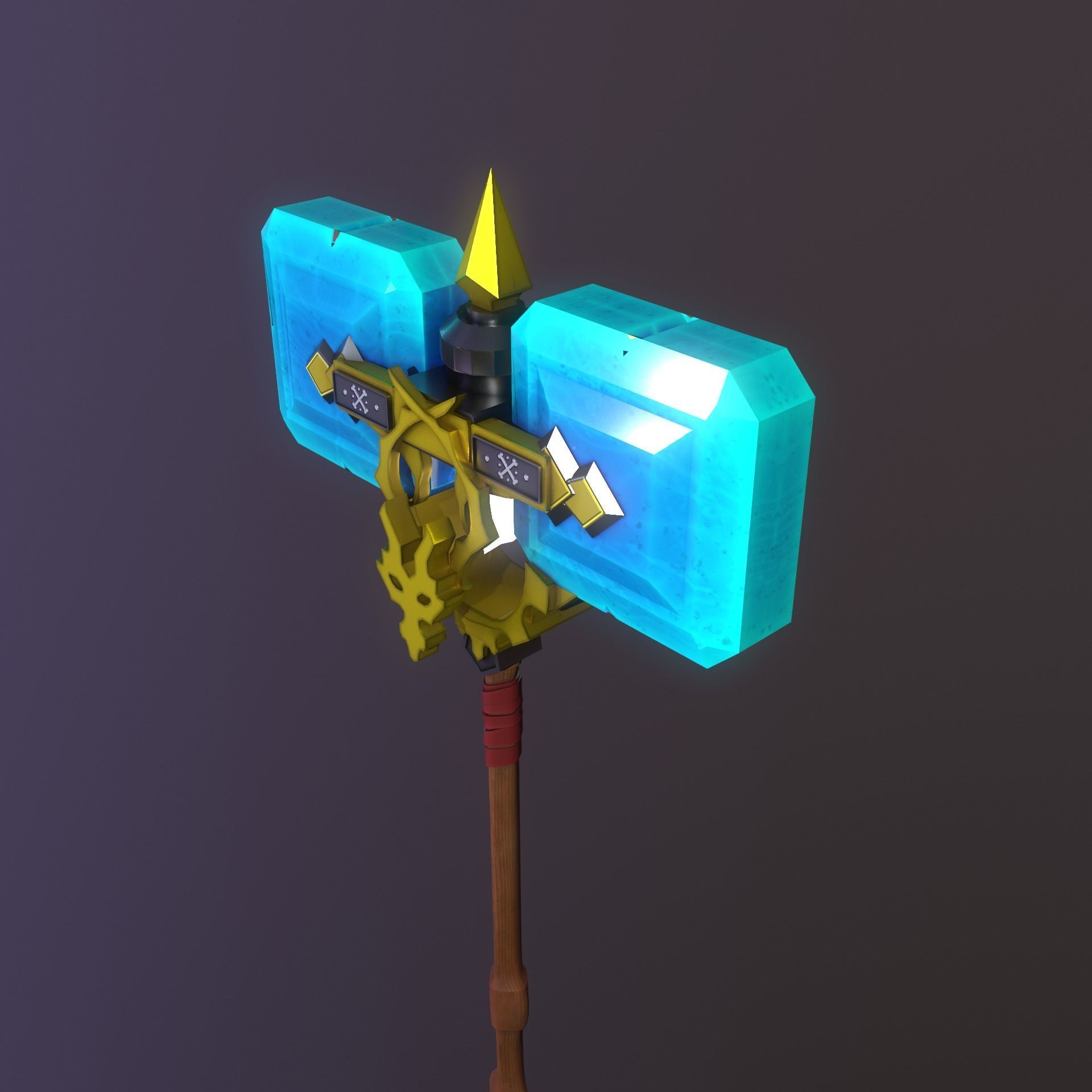 Stylized War Axe Gameready 3D model | CGTrader