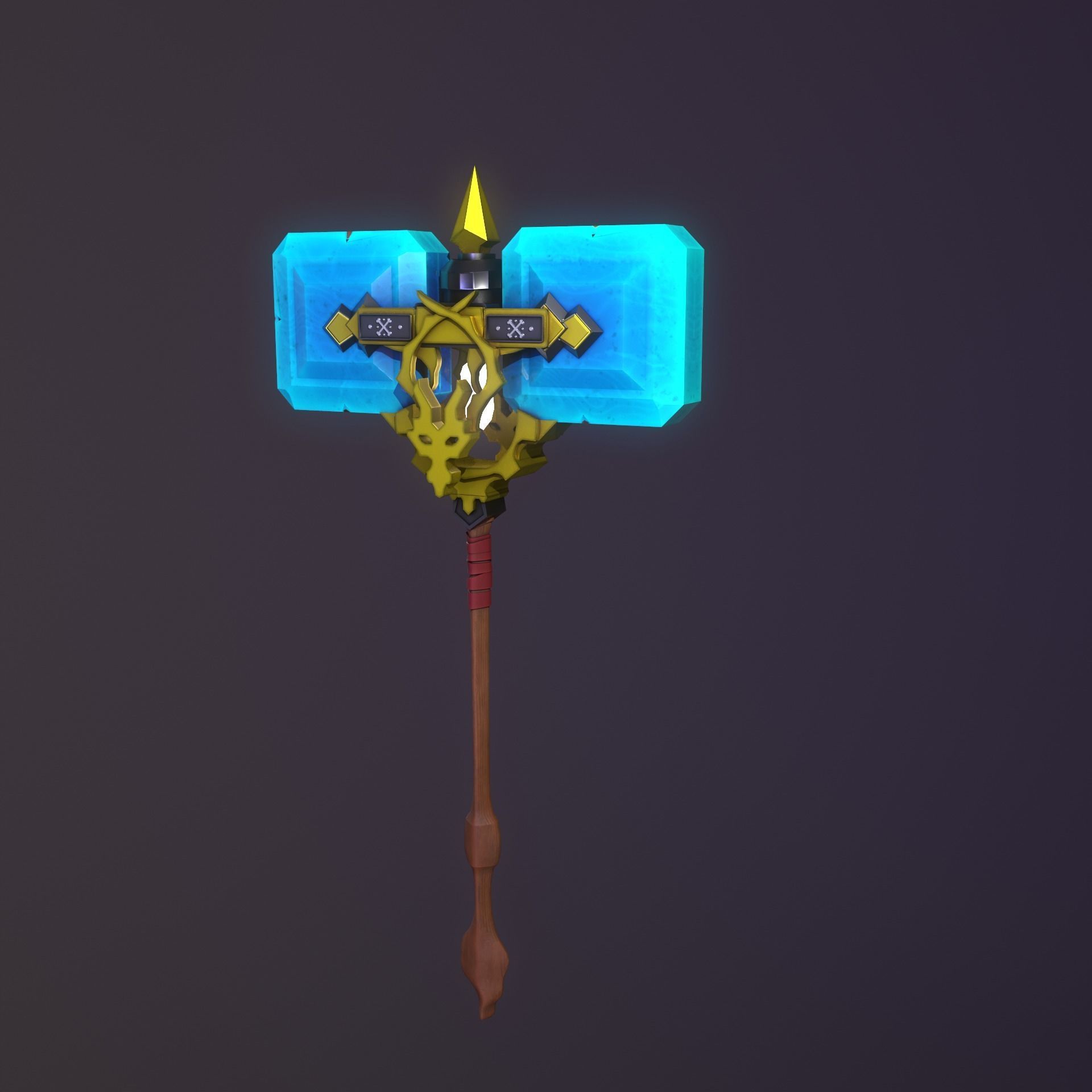 Stylized War Axe Gameready 3D model | CGTrader