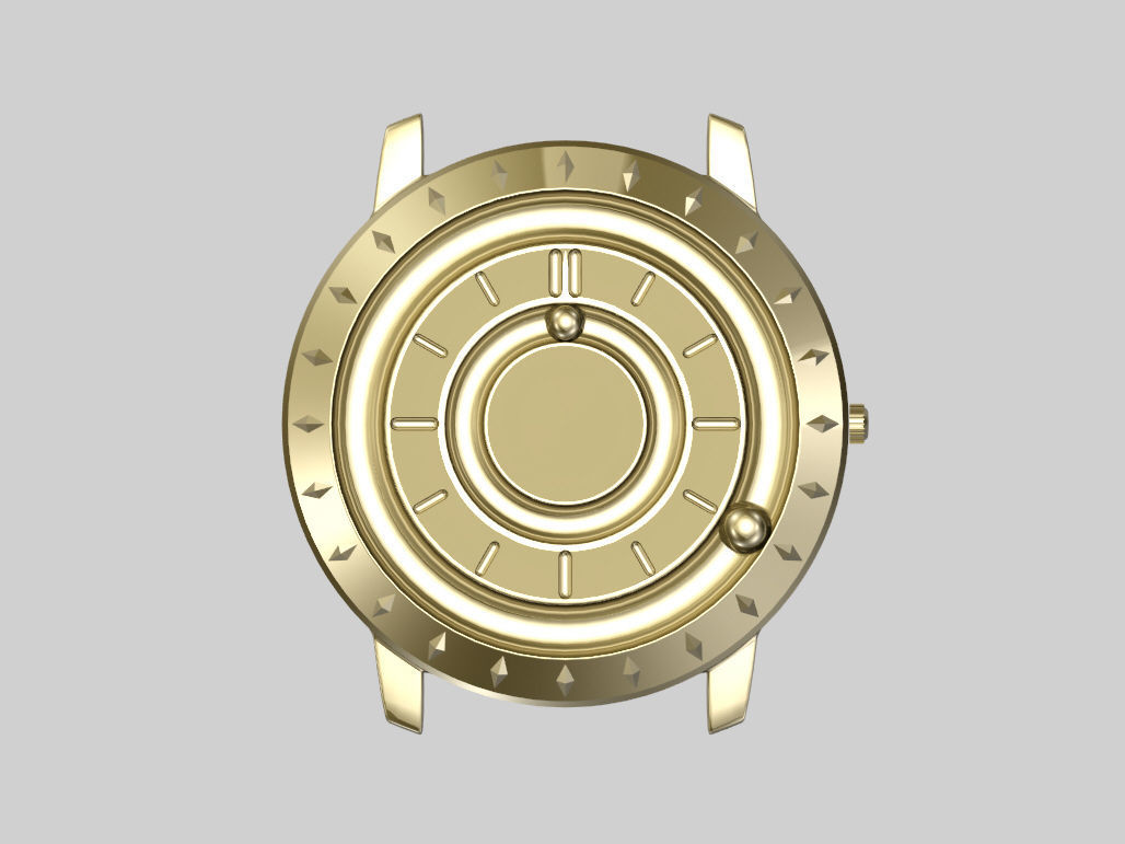 Watch dial design free 3D model | CGTrader