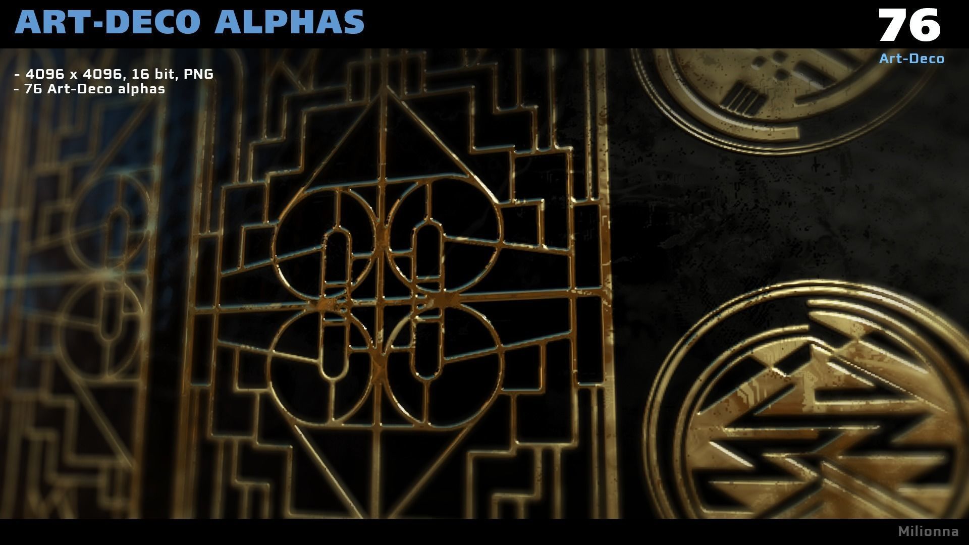 76 ART-DECO ALPHAS Texture | CGTrader