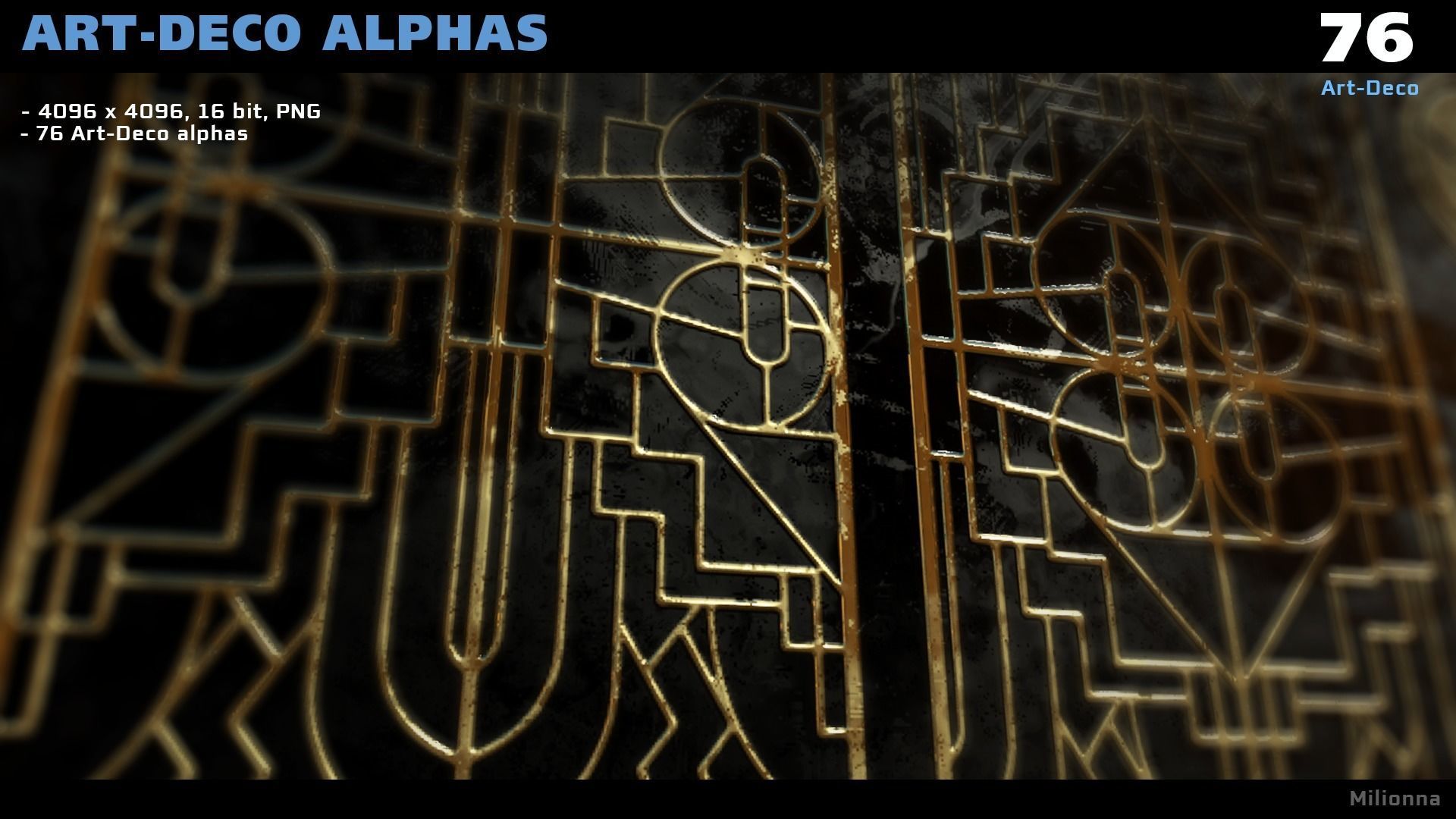 76 ART-DECO ALPHAS Texture | CGTrader