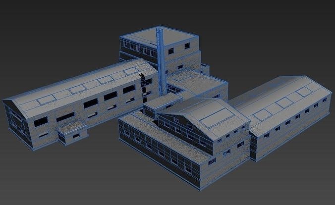 3D model factory VR / AR / low-poly | CGTrader