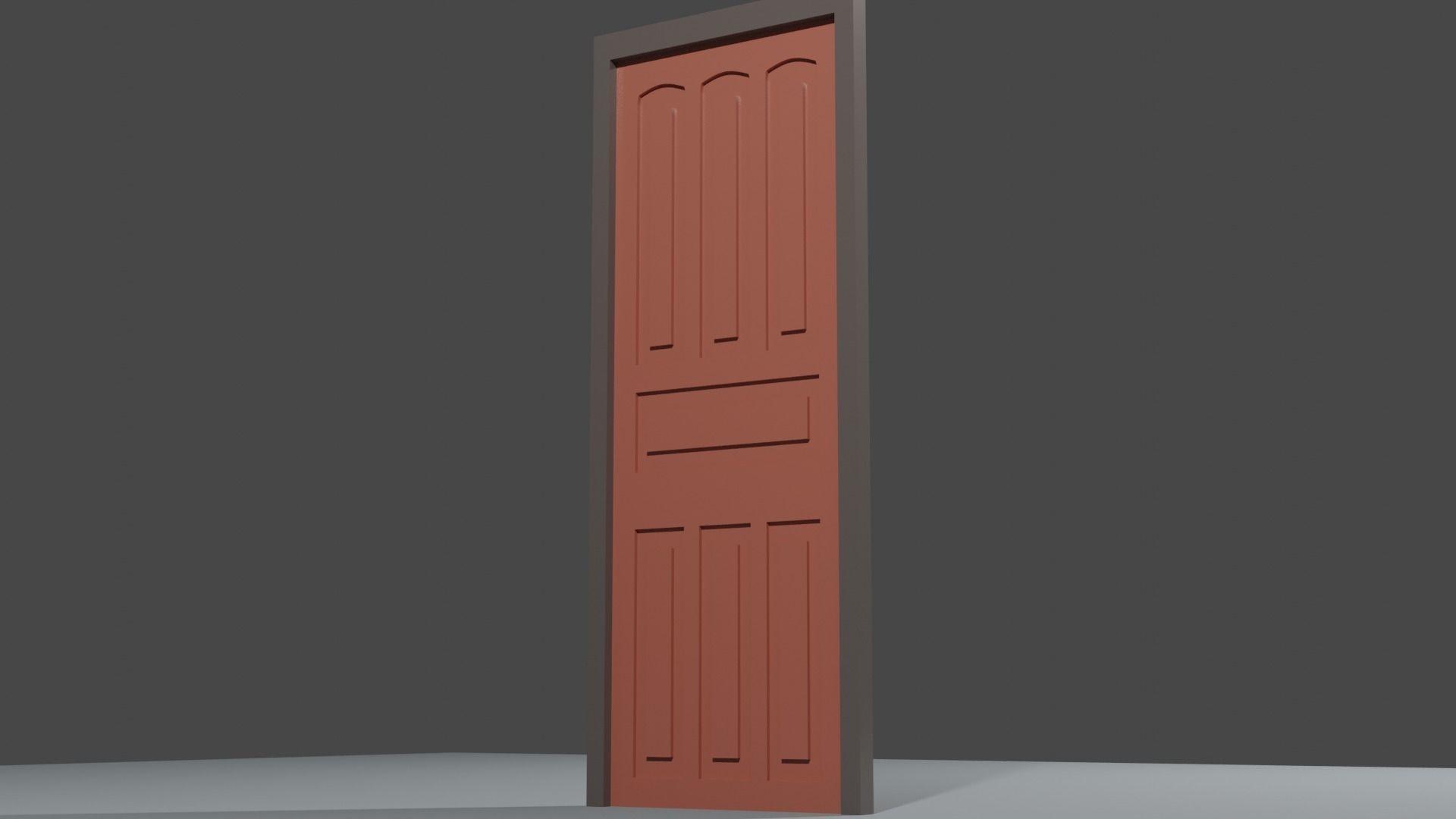 Simple Door free 3D model | CGTrader