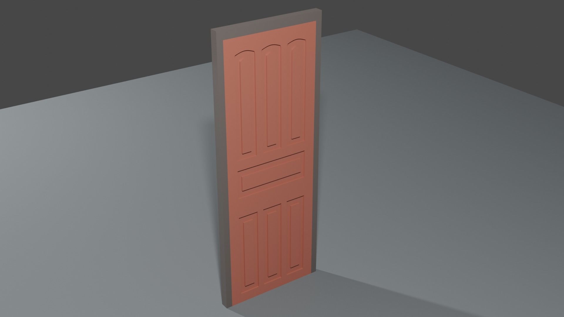 Simple Door free 3D model | CGTrader