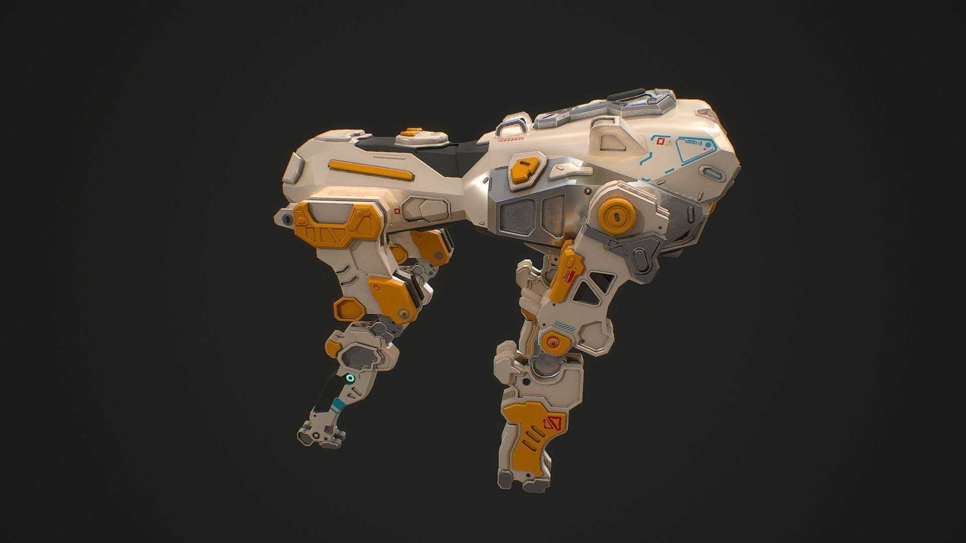 3D model Sci fi quadruped scout robot VR / AR / low-poly | CGTrader