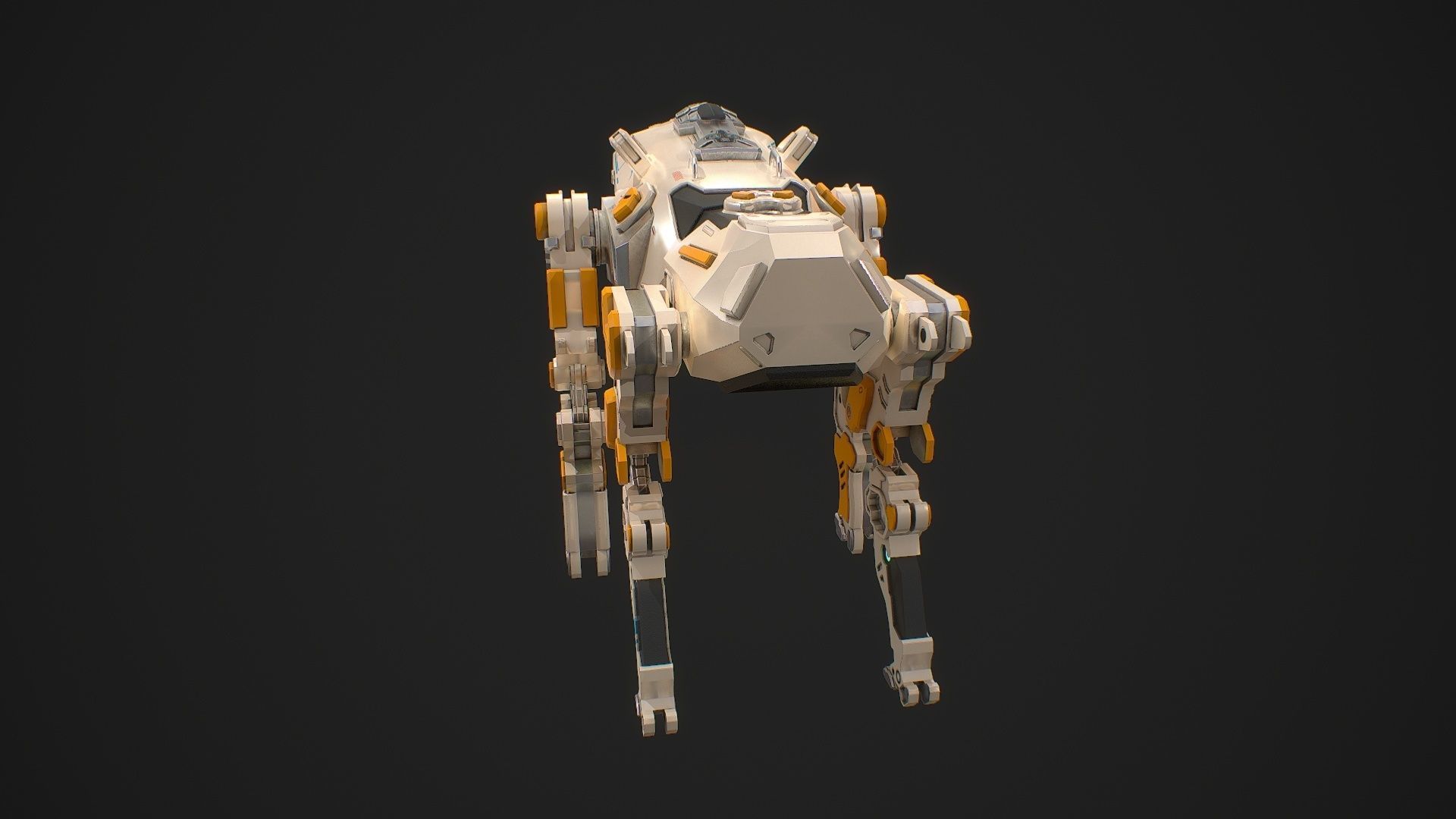 3D model Sci fi quadruped scout robot VR / AR / low-poly | CGTrader