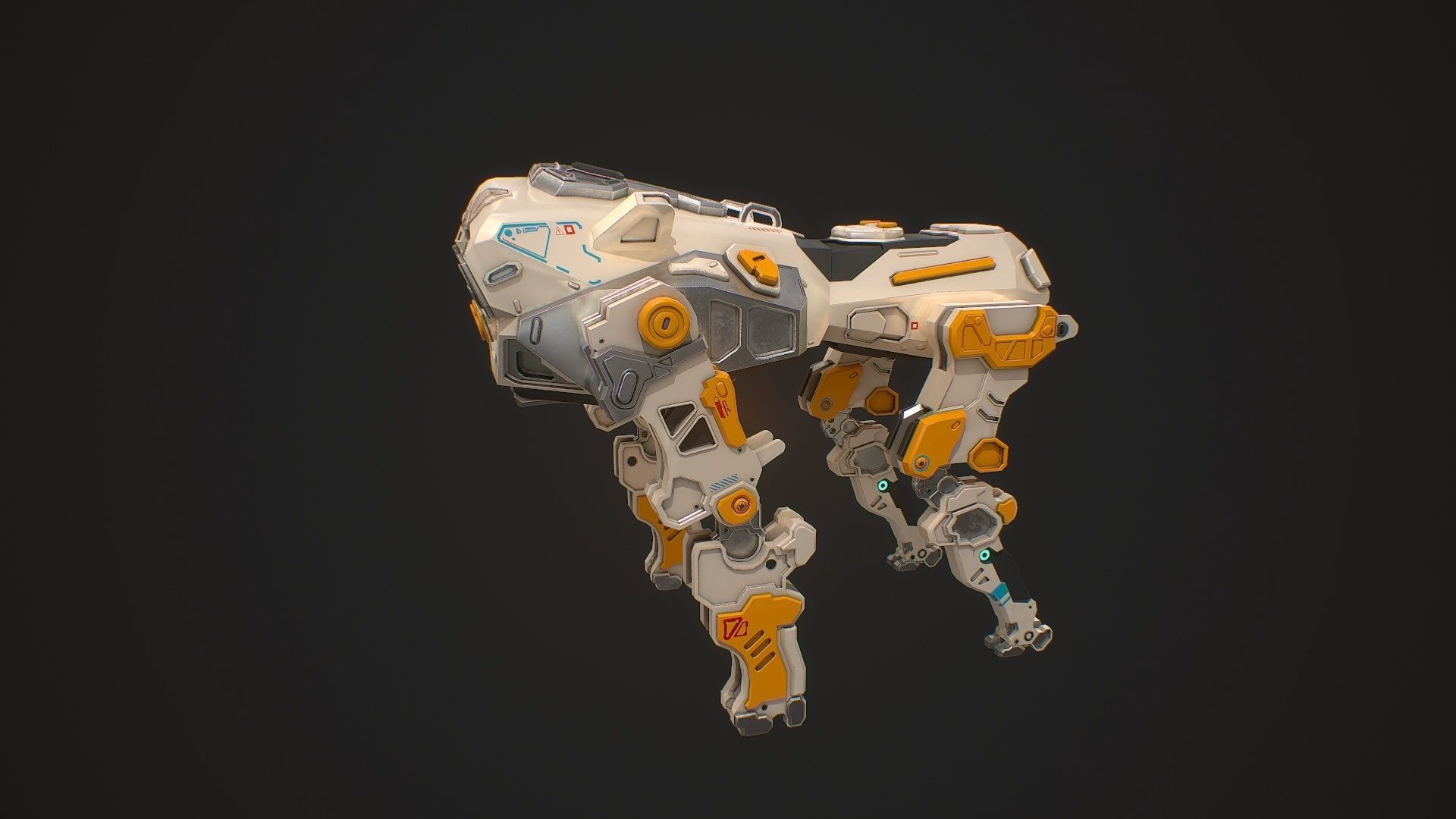 3D model Sci fi quadruped scout robot VR / AR / low-poly | CGTrader