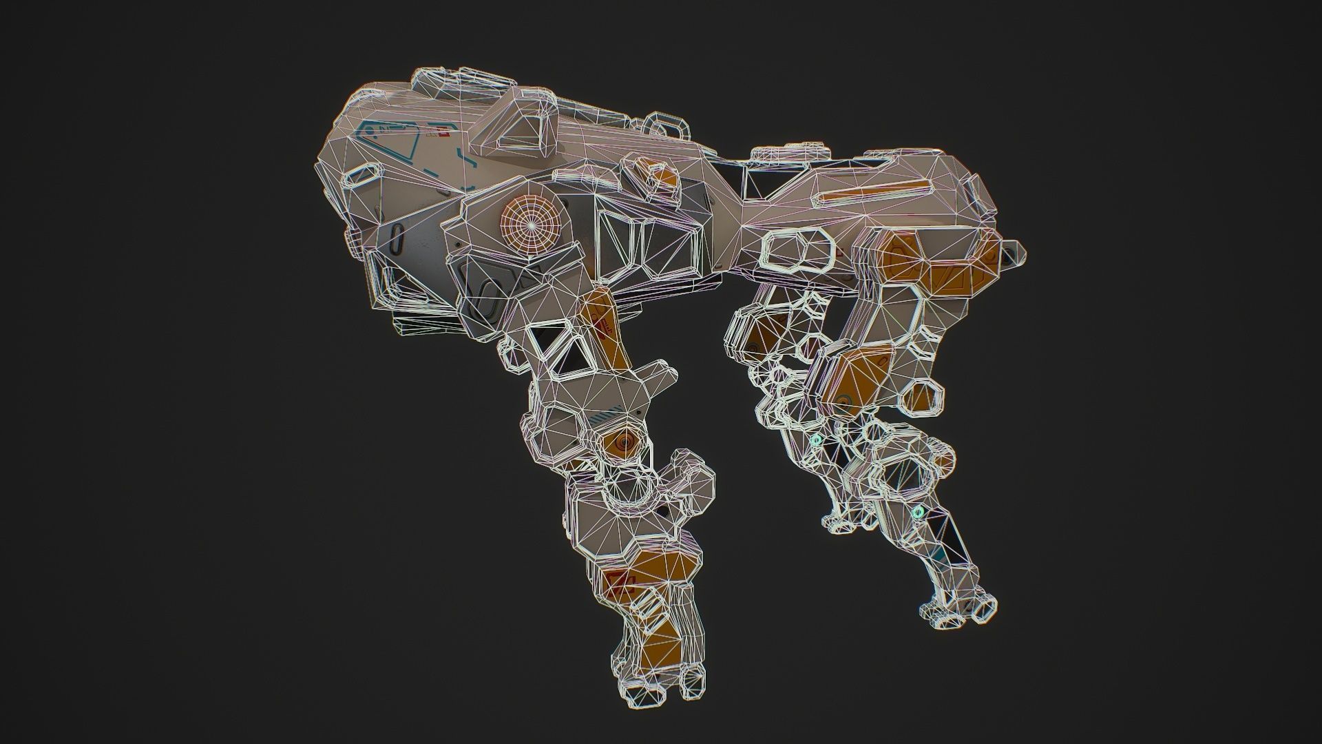 3D model Sci fi quadruped scout robot VR / AR / low-poly | CGTrader