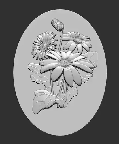 Flower Pendant free 3D model 3D printable | CGTrader