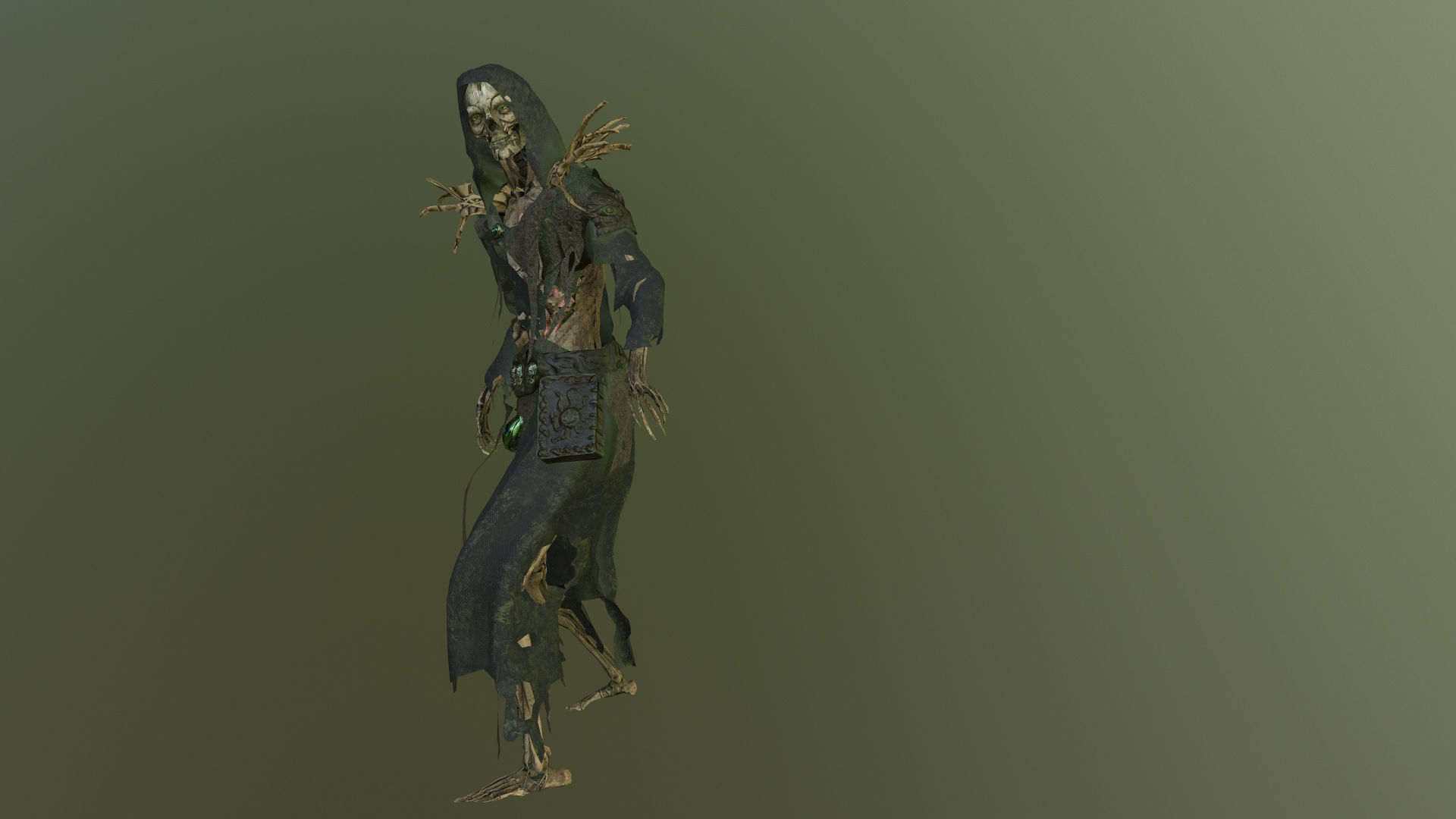 3D model Monster Undead Lich VR / AR / low-poly rigged animated | CGTrader