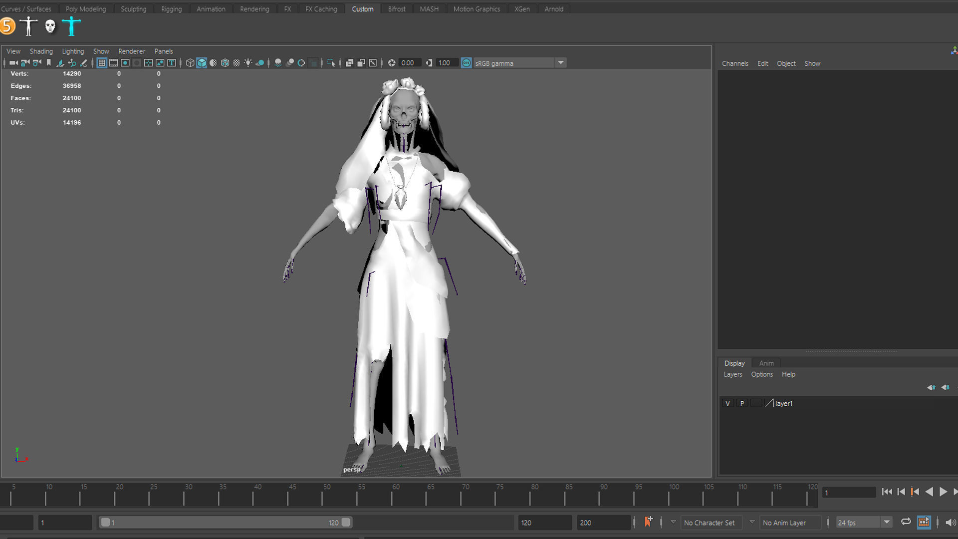 3D model Monster Undead Lich VR / AR / low-poly rigged animated | CGTrader