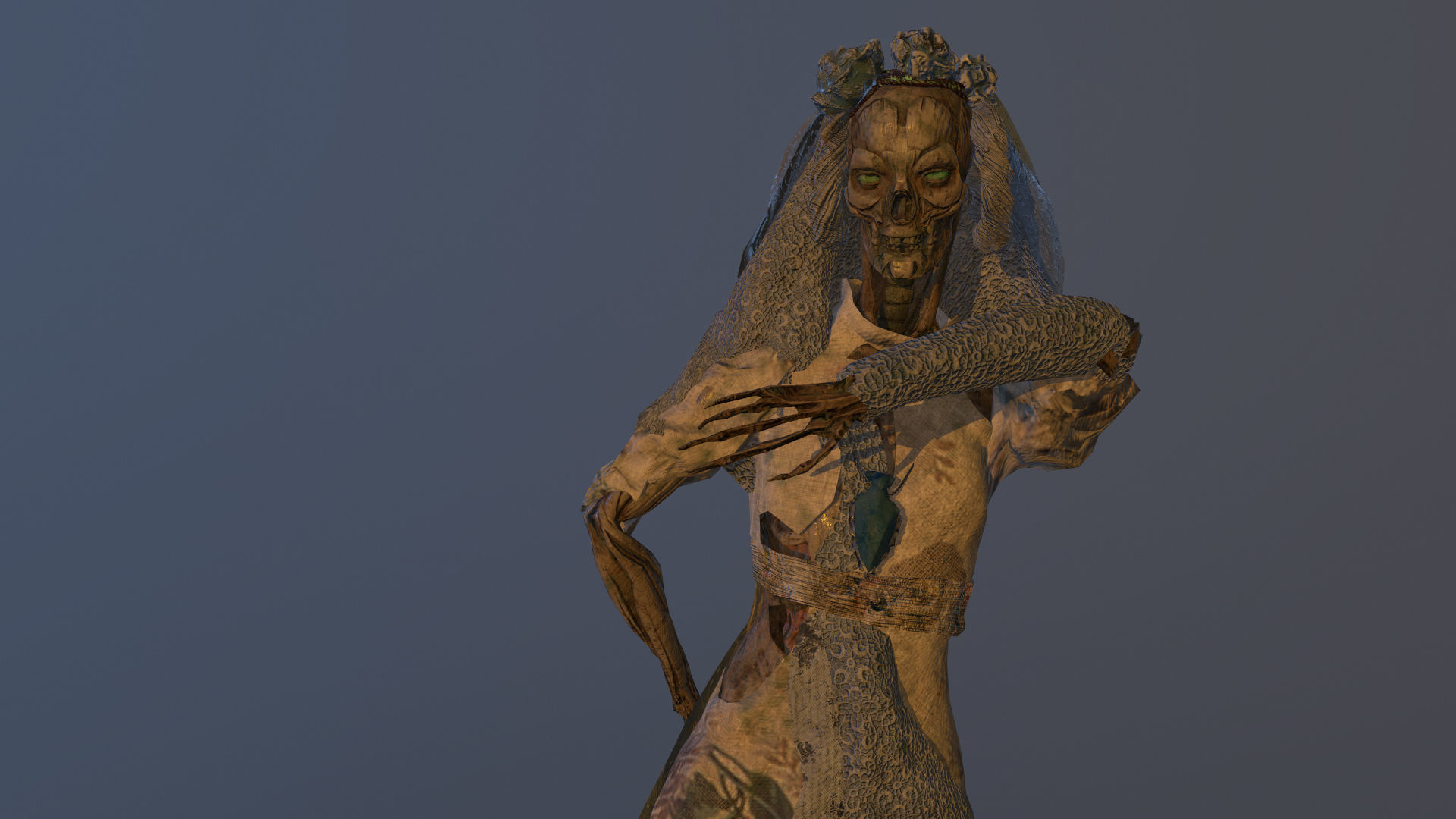 3D model Monster Undead Lich VR / AR / low-poly rigged animated | CGTrader