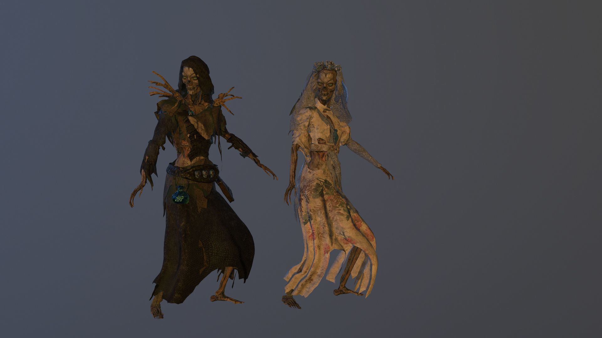 3D model Monster Undead Lich VR / AR / low-poly rigged animated | CGTrader