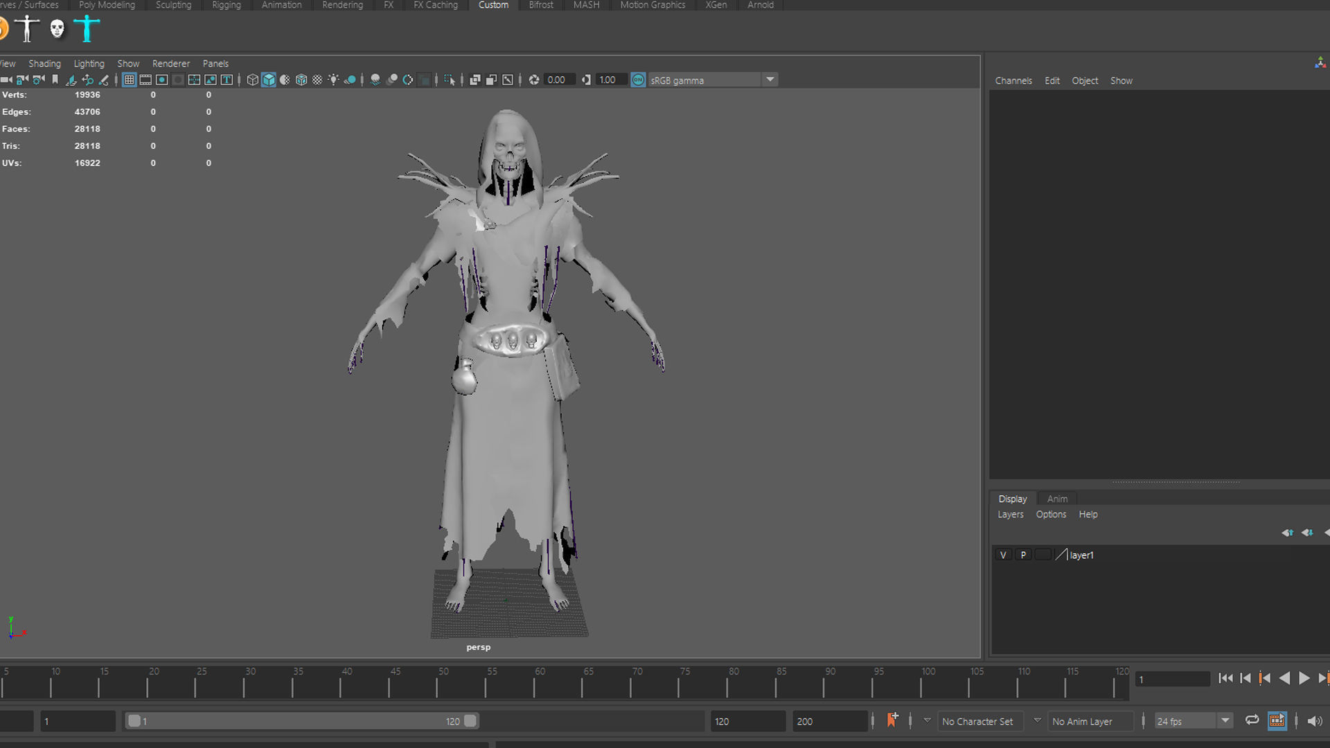3D model Monster Undead Lich VR / AR / low-poly rigged animated | CGTrader