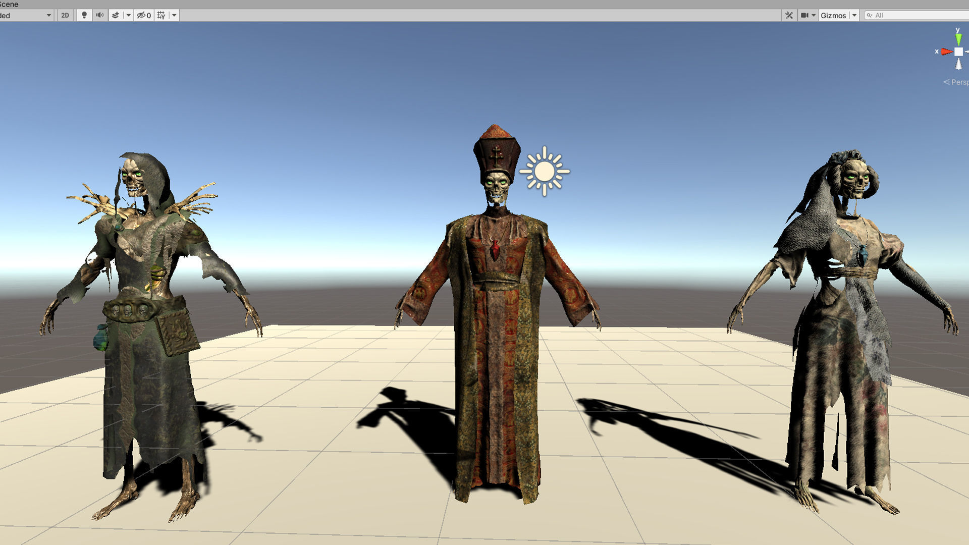 3D model Monster Undead Lich VR / AR / low-poly rigged animated | CGTrader