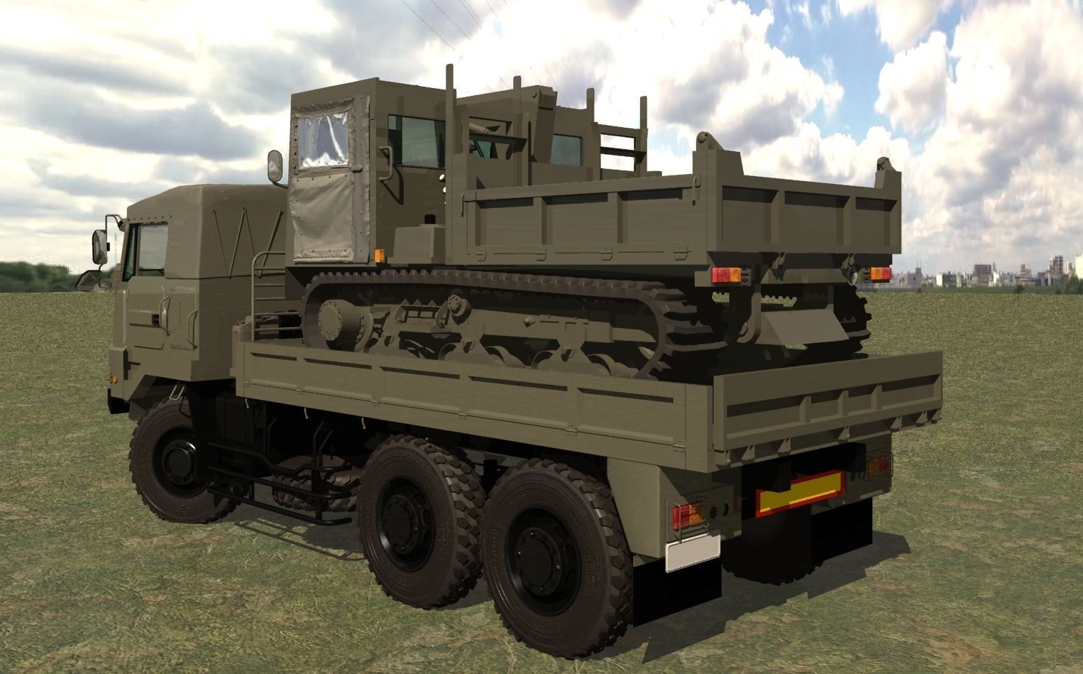 JGSDF Material carrier 2set 3D model | CGTrader