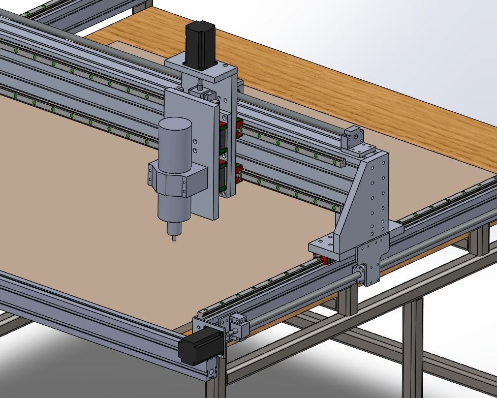CNC Router - 1500x1500mm 3D model animated | CGTrader