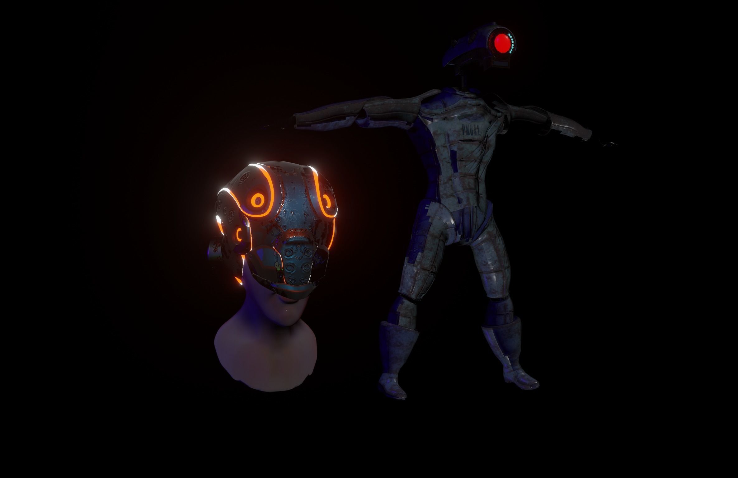 Cyberpunk Lab Asset Pack 3D model rigged | CGTrader