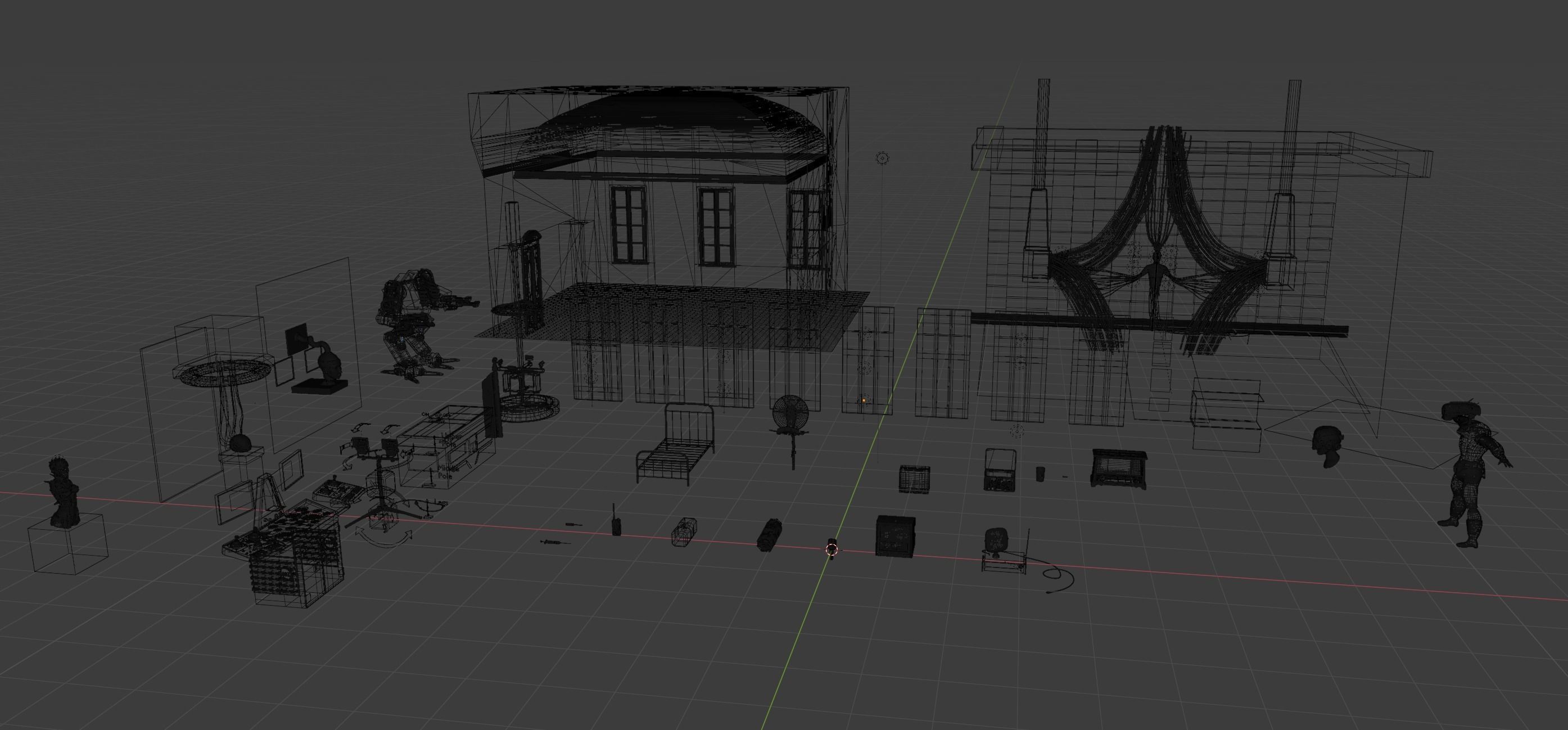 Cyberpunk Lab Asset Pack 3D model rigged | CGTrader