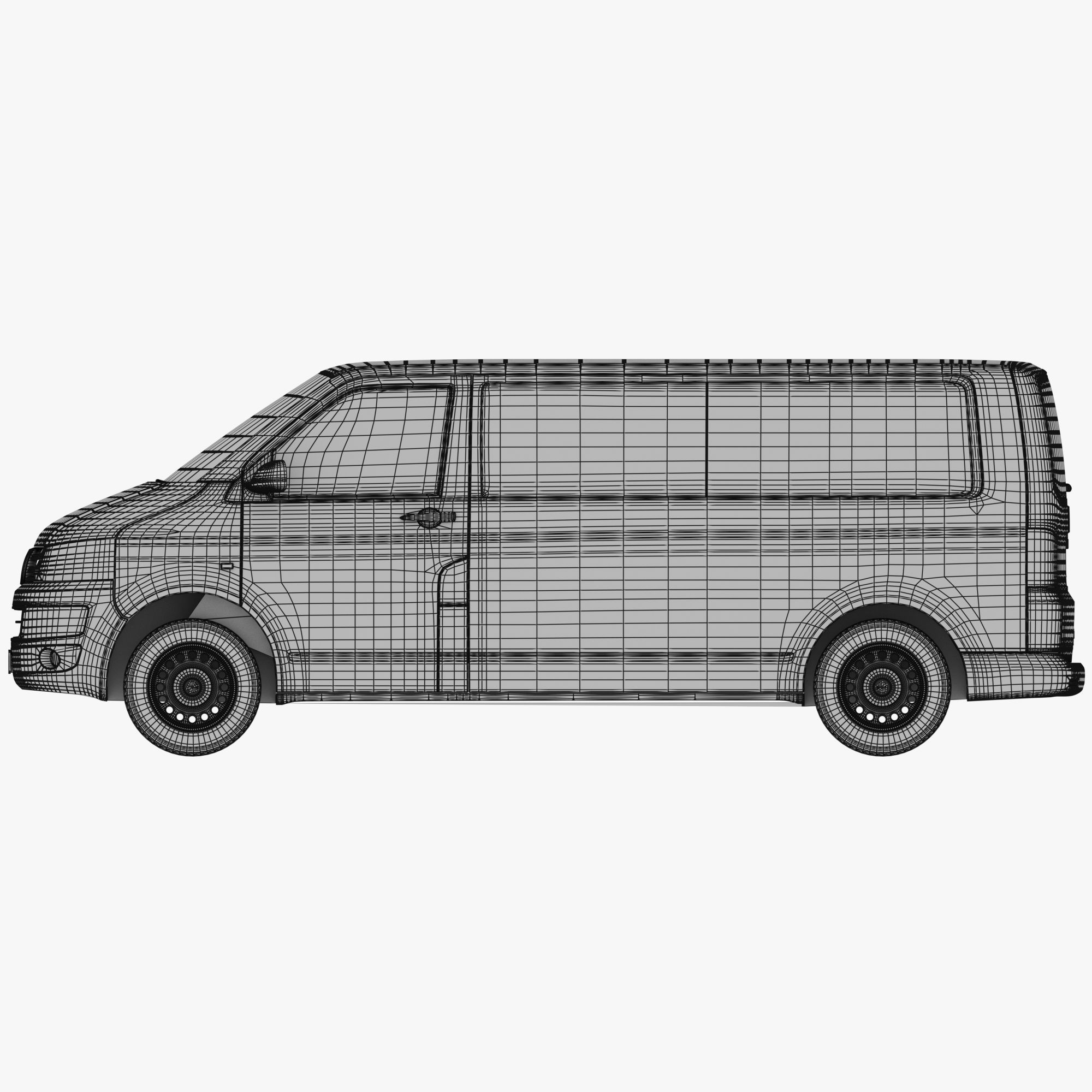 Volkswagen Transporter T5 3D model | CGTrader