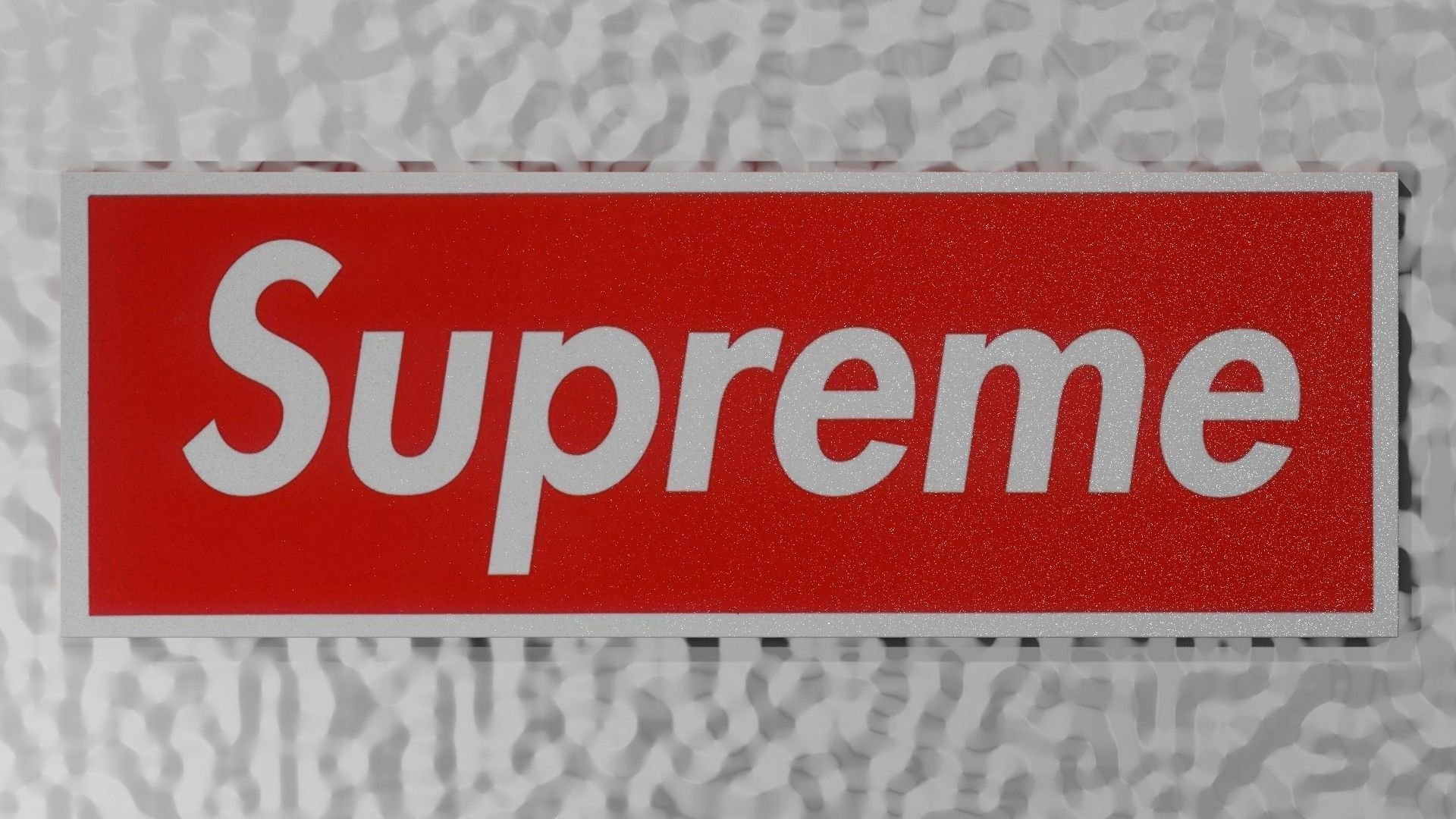 3D model supreme sticker VR / AR / low-poly | CGTrader
